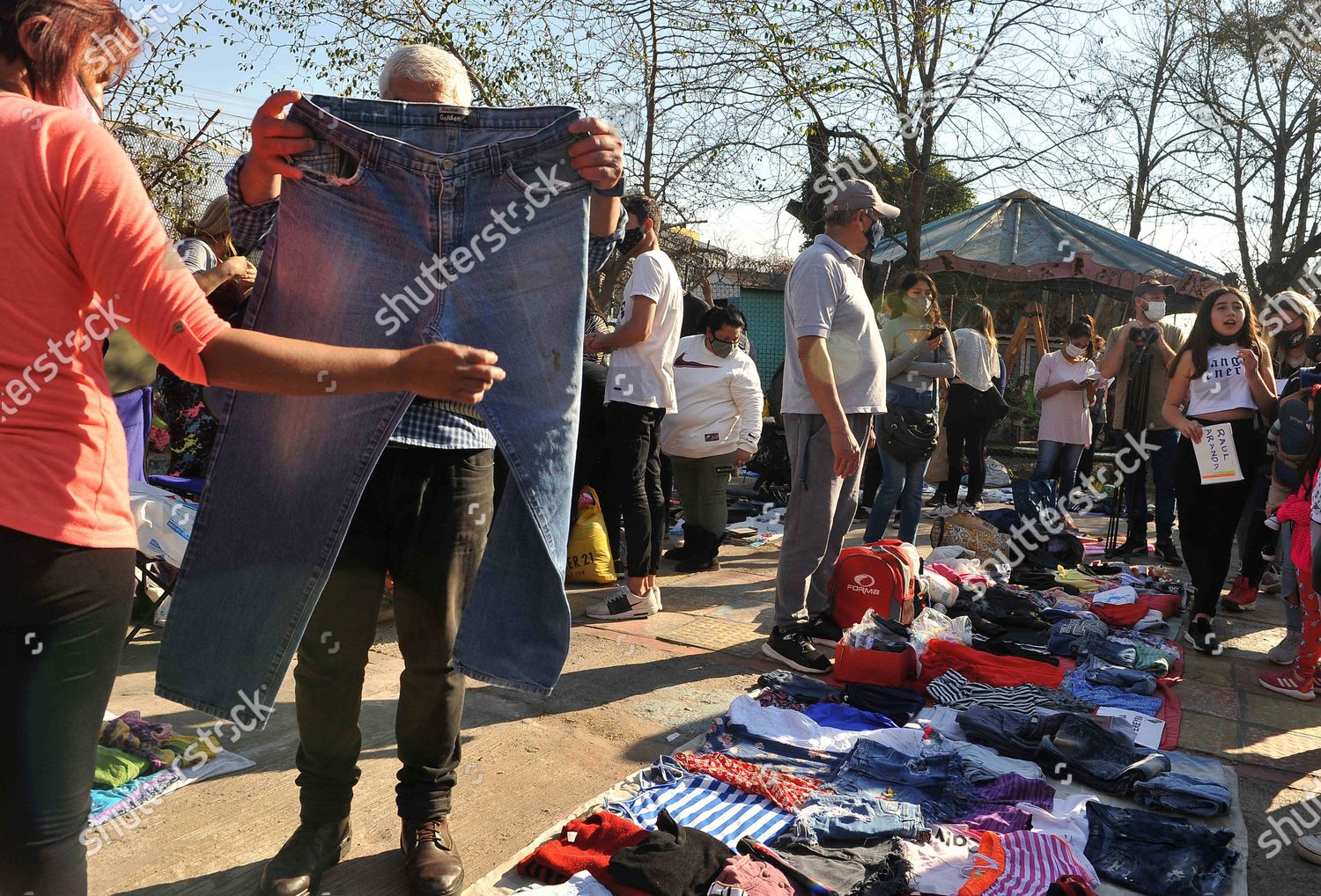 Argentines Attend Barter Fair Get Food Editorial Stock Photo - Stock ...
