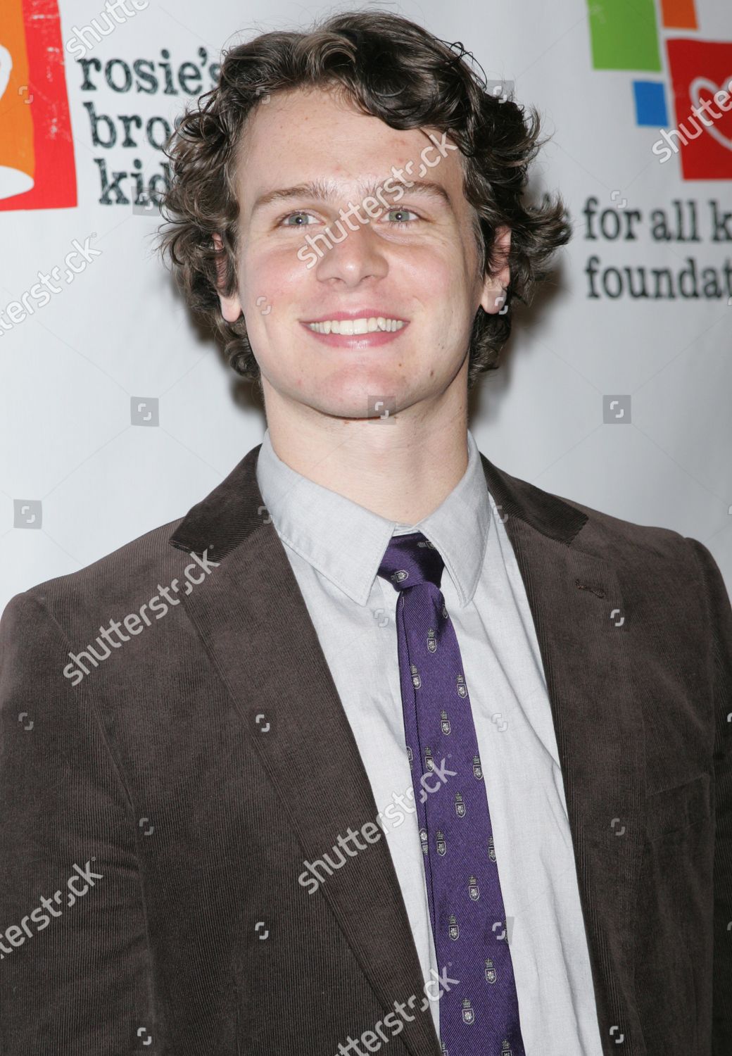 Jonathan Groff Arrives Rosies Broadway Extravaganza Editorial Stock ...