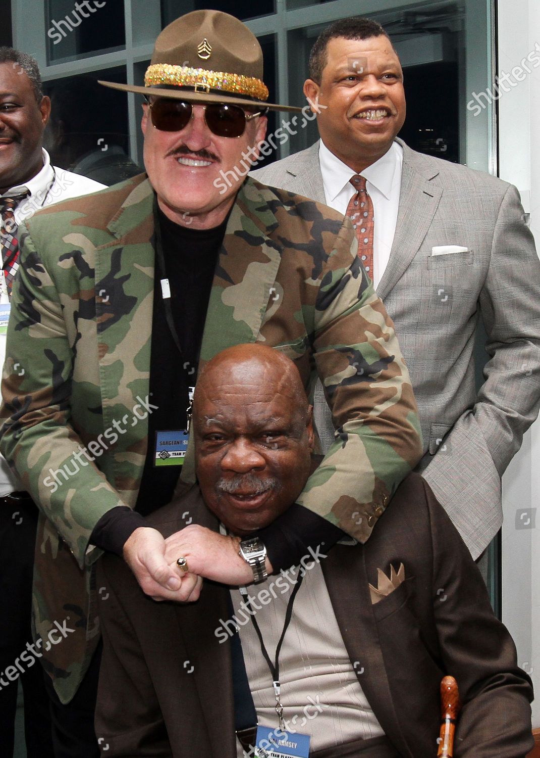 Gary Jeter Smiles While Sgt Slaughter Editorial Stock Photo - Stock ...