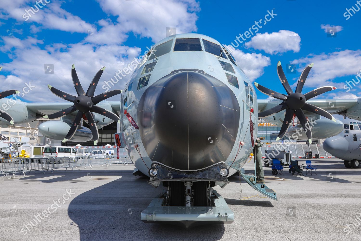 Lockheed Martin C130 Propeller Military Aircraft Editorial Stock Photo ...