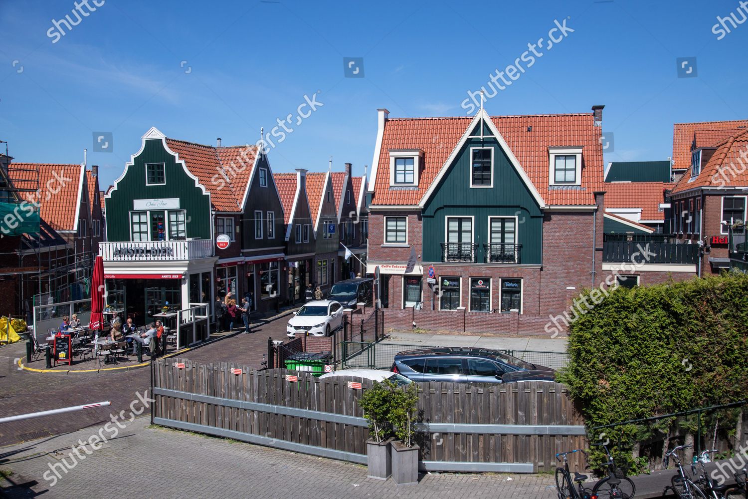 Volendam Traditional Fishing Village Dutch Architecture Editorial Stock ...