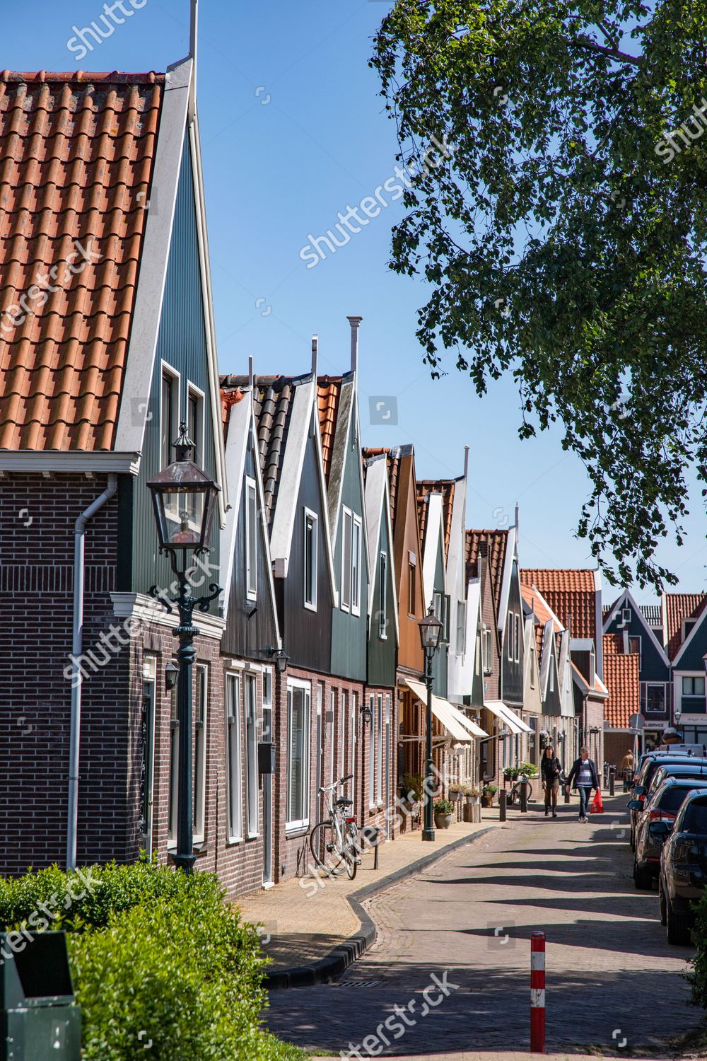 Volendam Traditional Fishing Village Dutch Architecture Editorial Stock ...