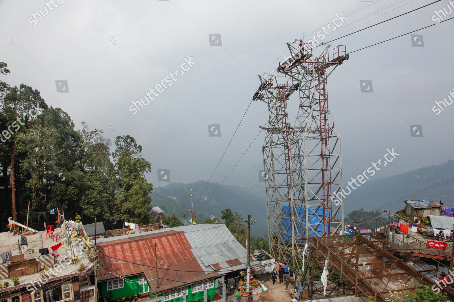 Darjeeling Ropeway Cable Car Connecting Darjeeling Editorial Stock ...