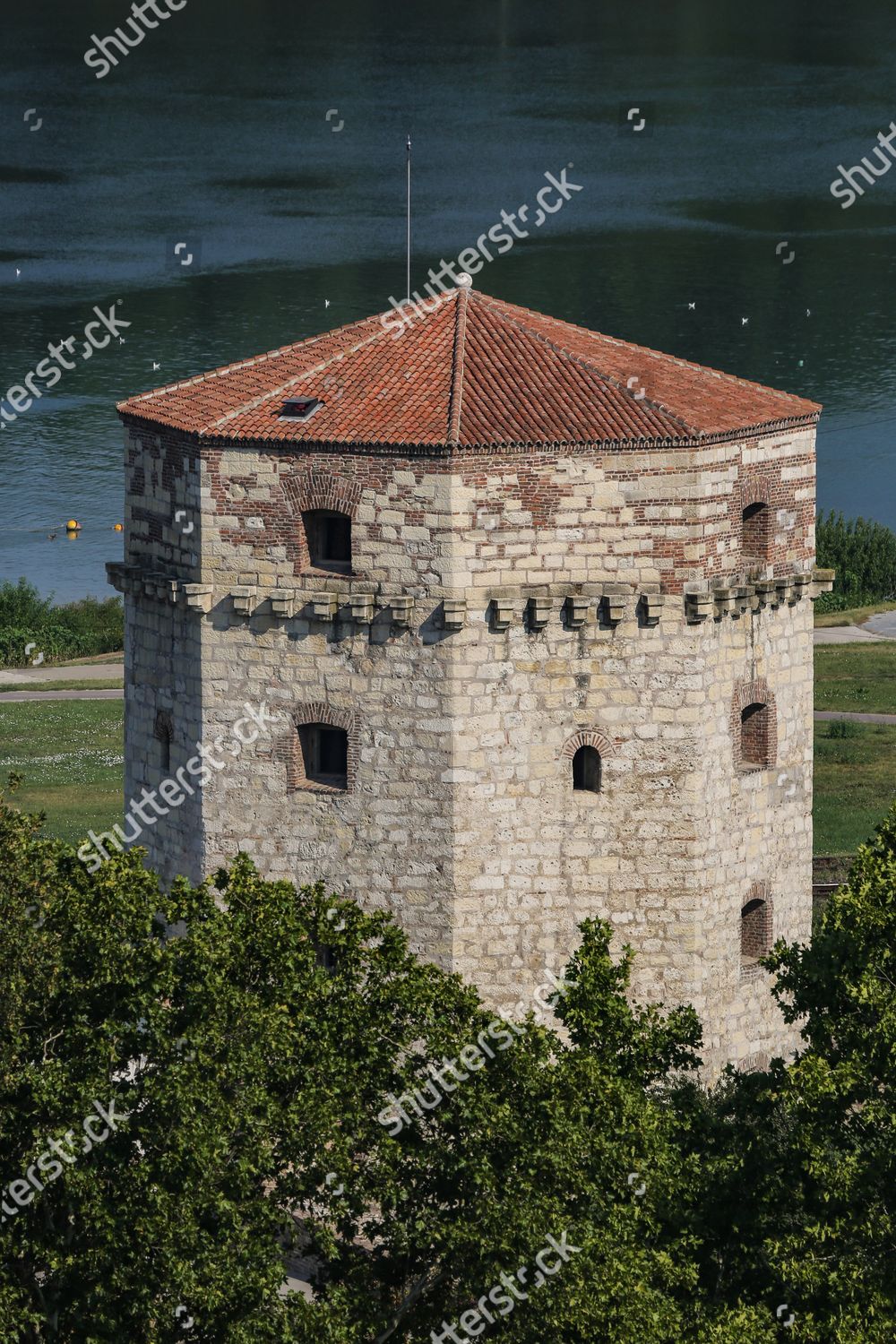 Nebojsja Tower Kula Nebojsa 15th Century Editorial Stock Photo - Stock ...