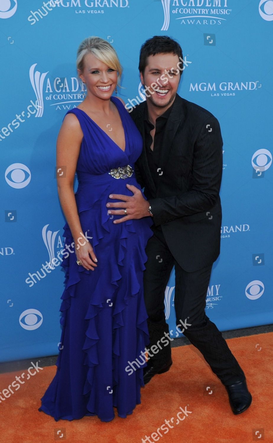 Luke Bryan His Wife Caroline Arrive Editorial Stock Photo - Stock Image ...