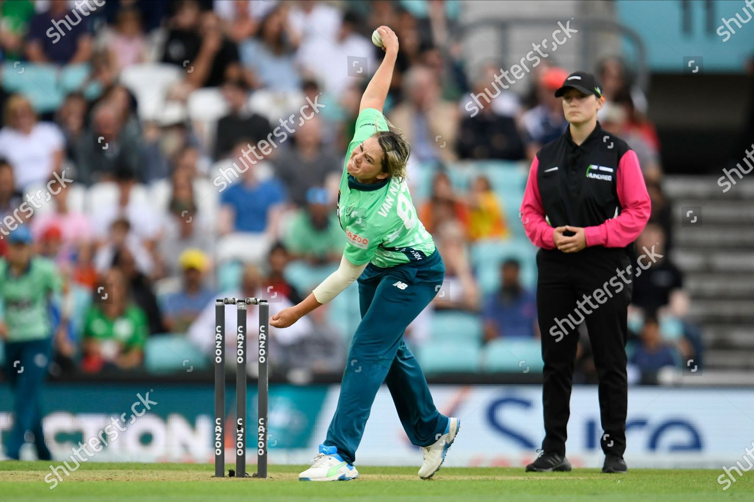 Dane Van Niekerk Oval Invincibles Bowling Editorial Stock Photo - Stock ...