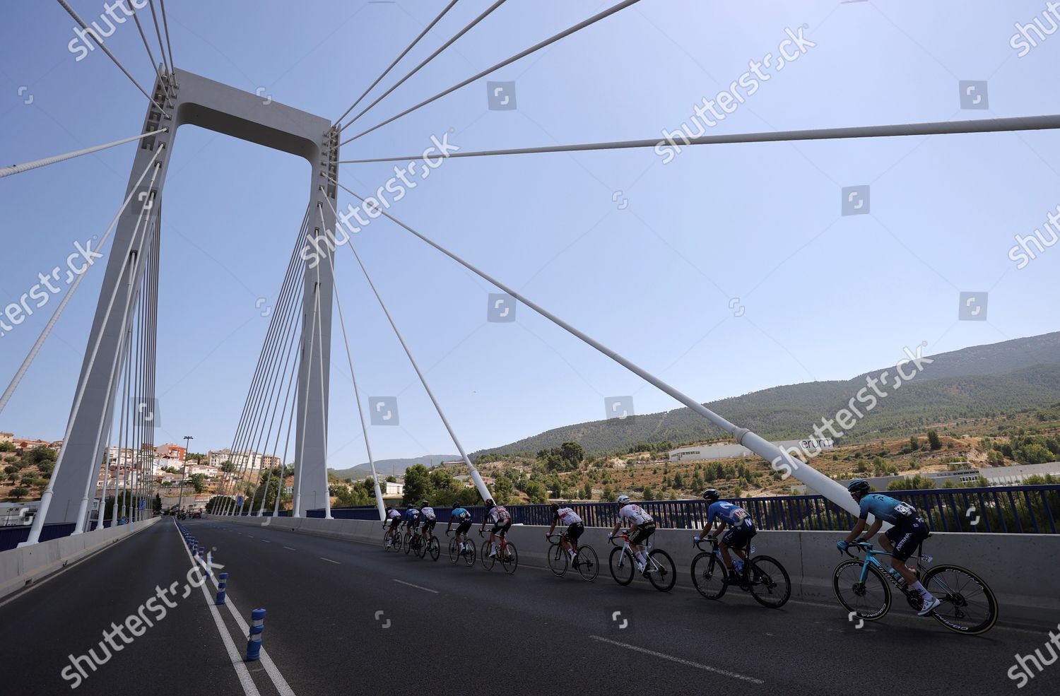 Riders Cross Fernando Reig Bridge During Editorial Stock Photo - Stock ...