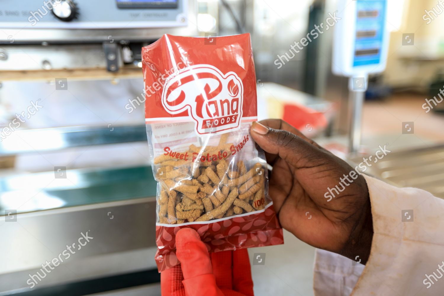 Kenyan Worker Packages Healthy Snacks Made Editorial Stock Photo ...