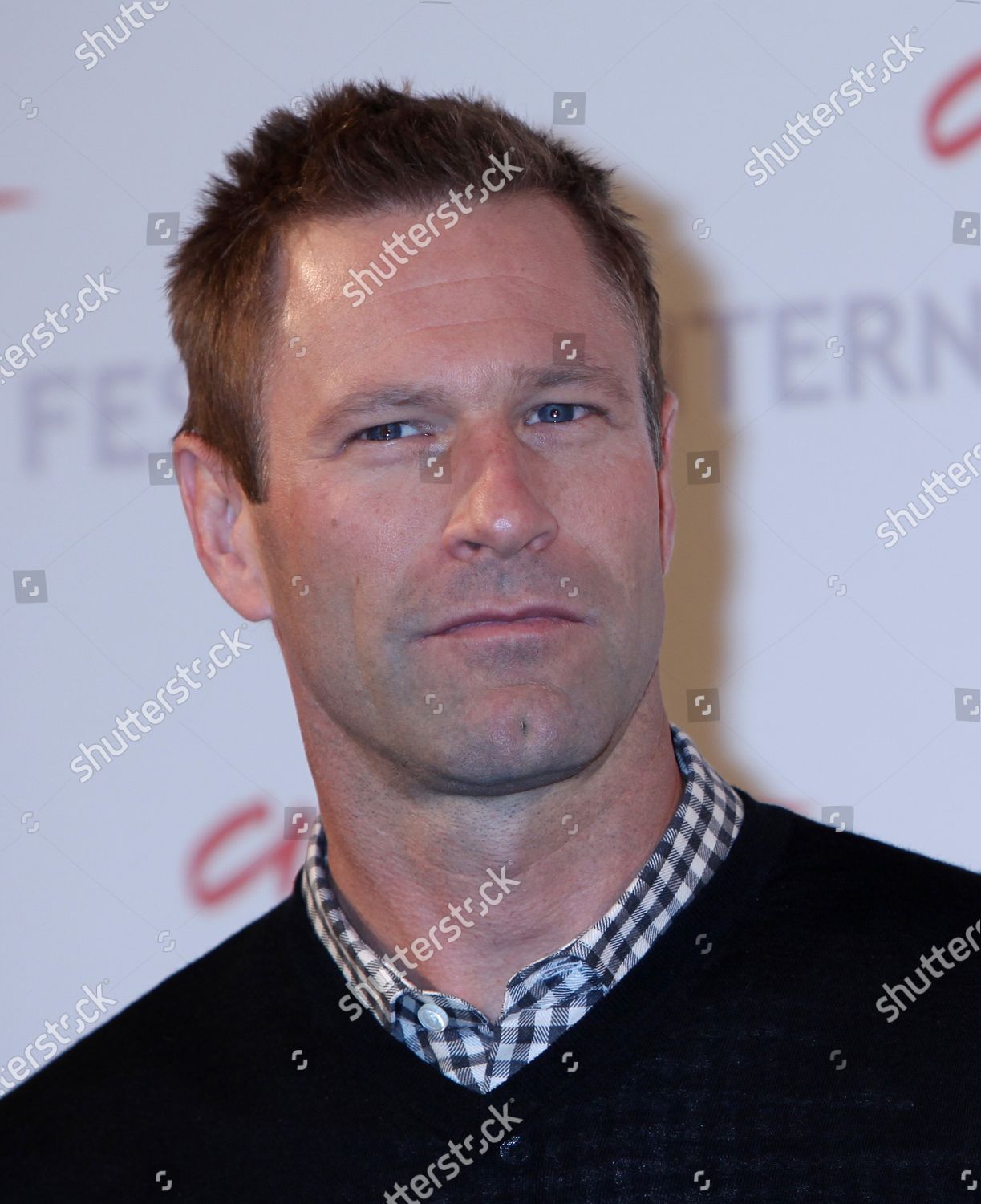 Aaron Eckhart Arrives Photocall Film Rabbit Editorial Stock Photo ...