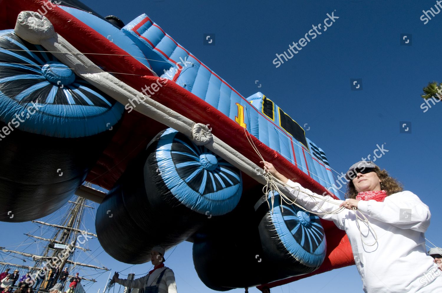 Giant Balloons Wait Staging Area Before Editorial Stock Photo - Stock ...