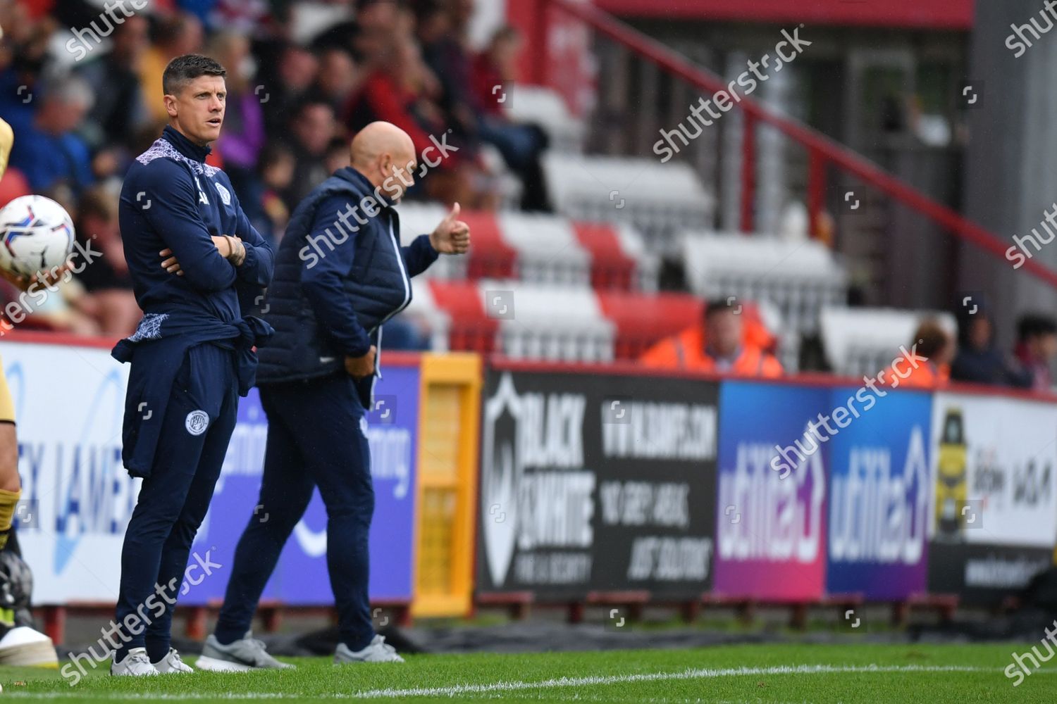 Stevenage Fc Manager Alex Revell During Editorial Stock Photo - Stock ...