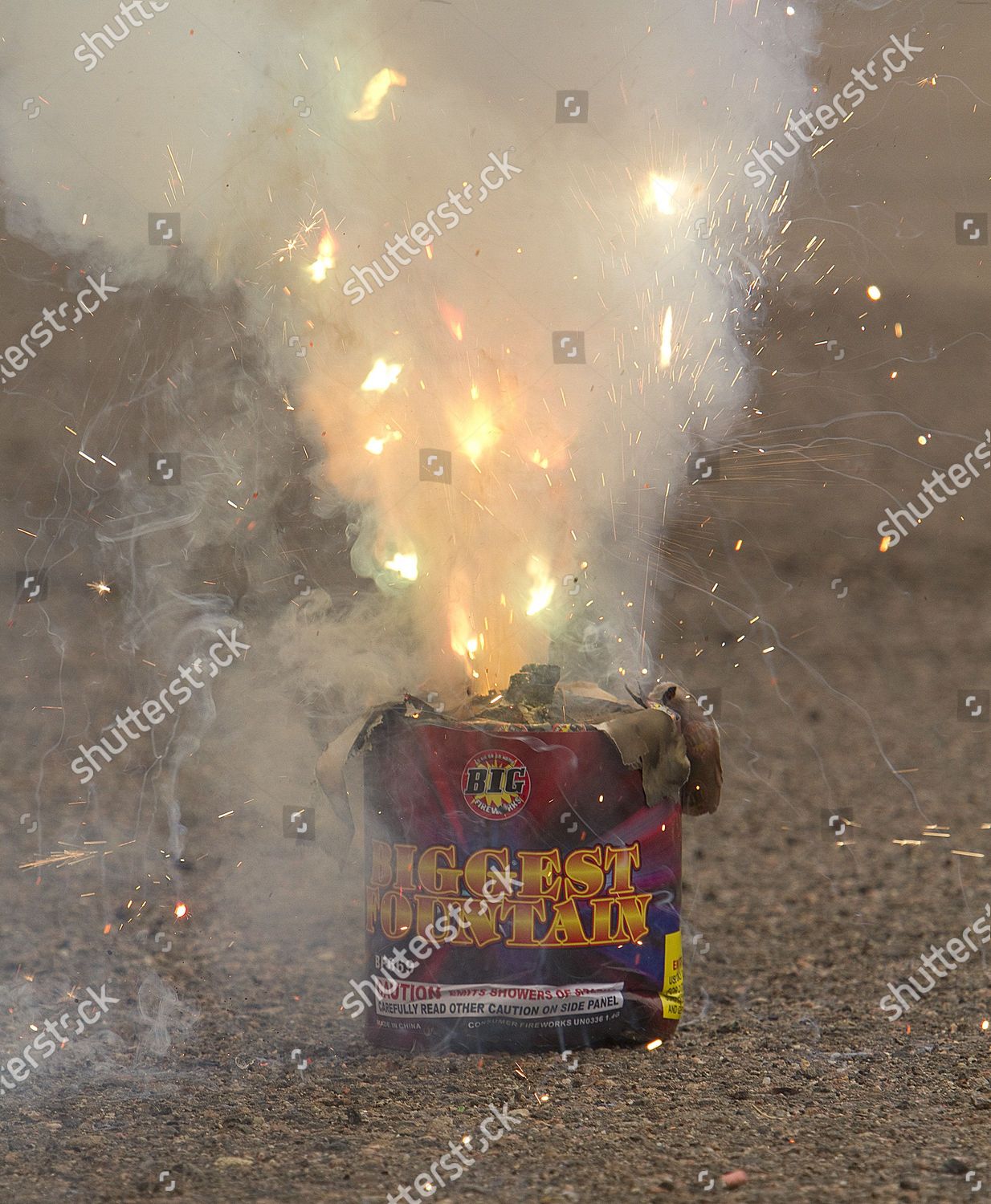 Fireworks Barrel Standing Seven Inches Tall Editorial Stock Photo ...