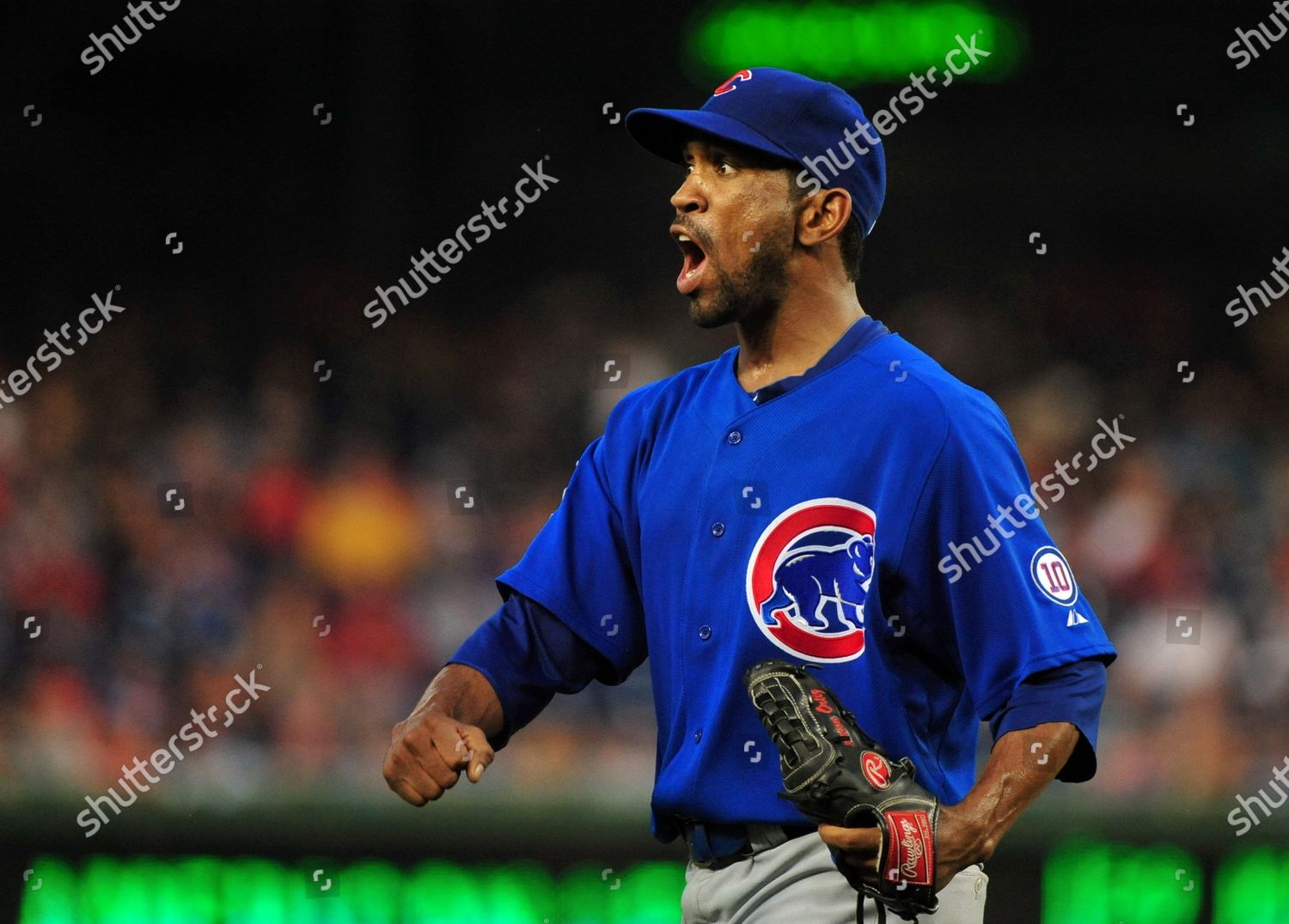 Chicago Cubs Pitcher Ramon Ortiz Celebrates Editorial Stock Photo ...
