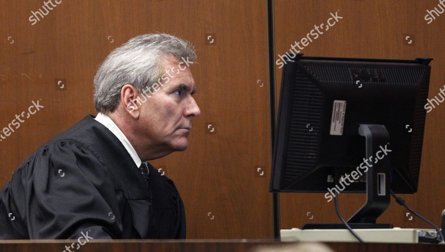 Judge Michael E Pastor Looks Computer Editorial Stock Photo - Stock ...