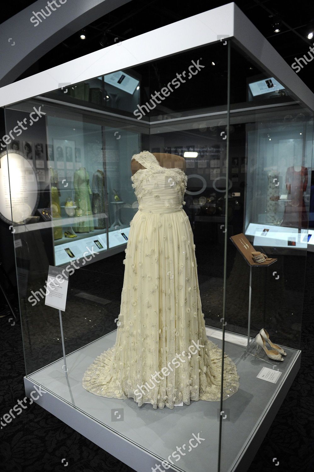 Evening Gown Worn By First Lady Editorial Stock Photo - Stock Image ...