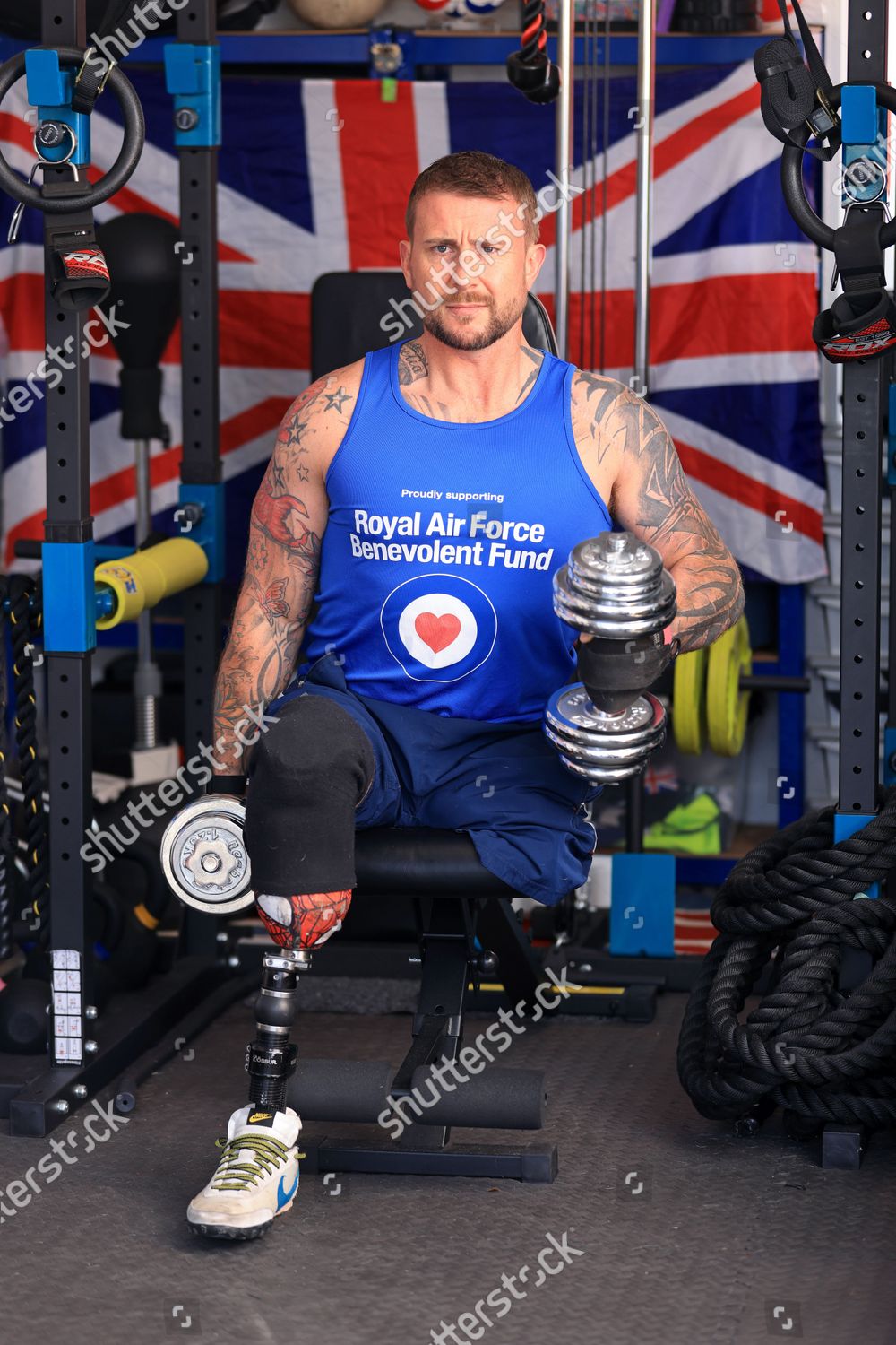 Raf Veteran Stuart Robinson Pictured Training Editorial Stock Photo ...
