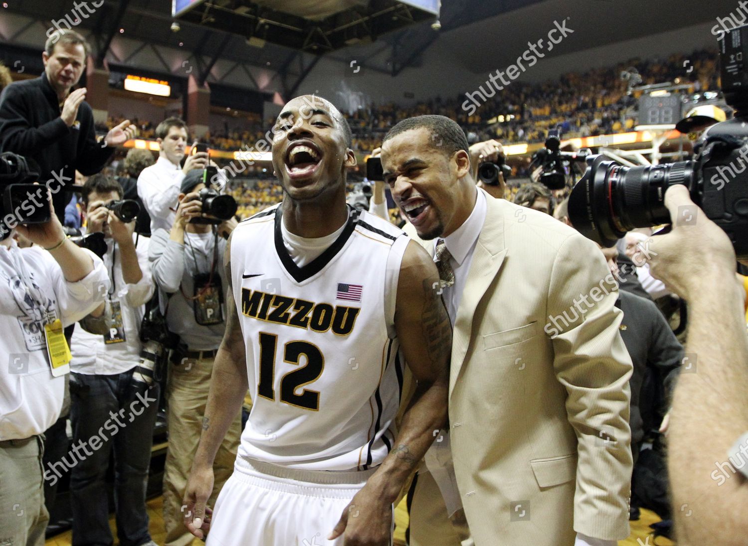 Missouri Tigers Marcus Denmon 12 Celebrates Editorial Stock Photo ...
