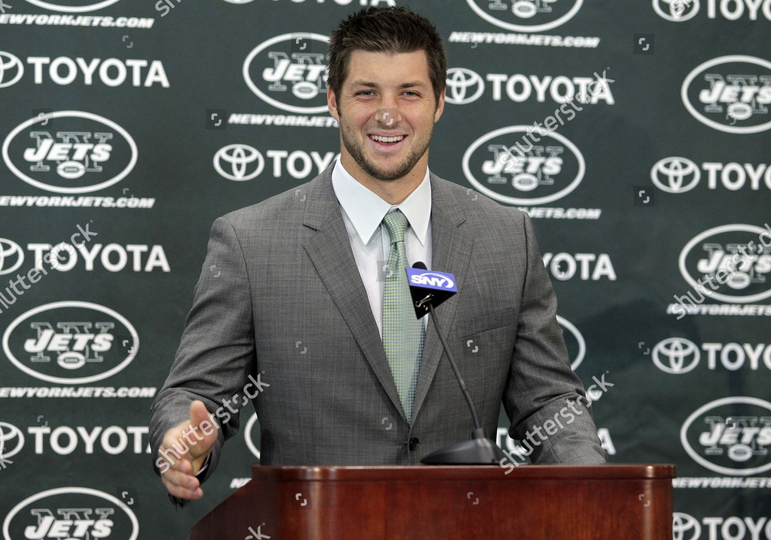 Tim Tebow Speaks Press Conference New Editorial Stock Photo - Stock ...