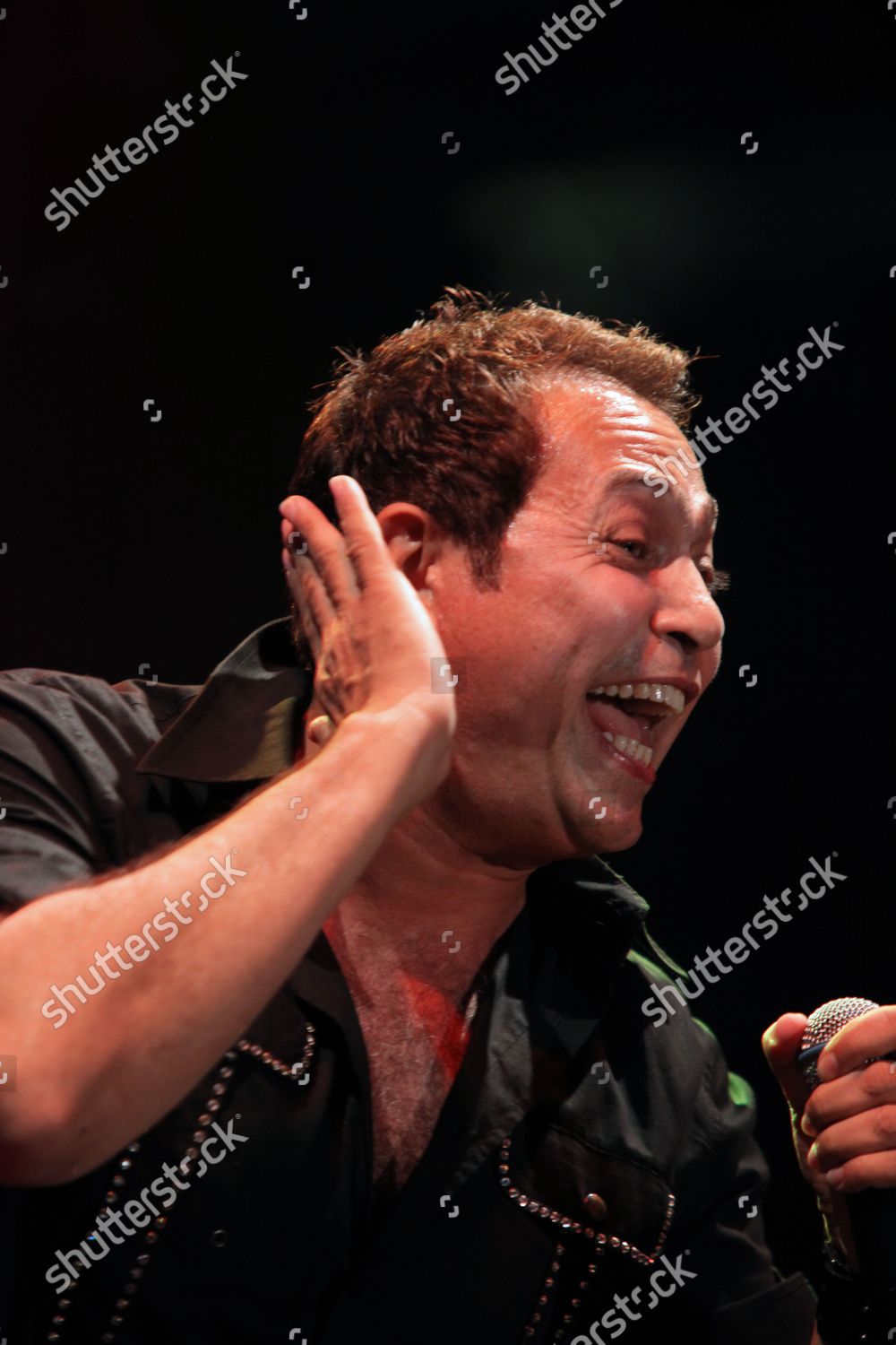 Egyptian Singer Hakim Performing During Open Editorial Stock Photo ...