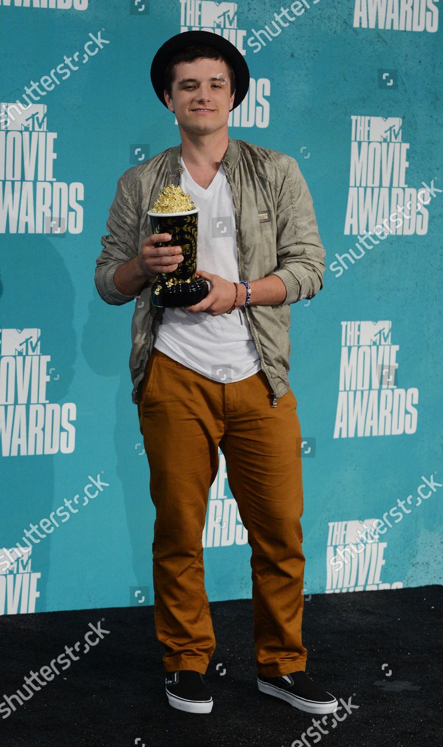 Actor Josh Hutcherson Appears Backstage Best Editorial Stock Photo ...