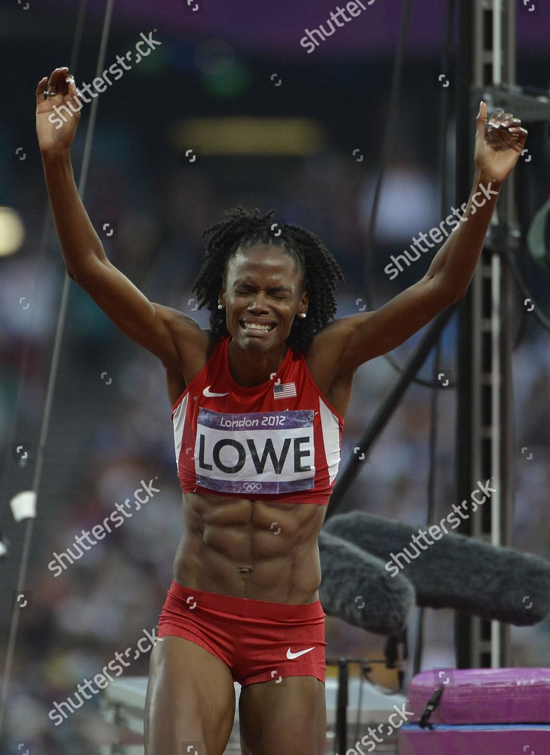 Chaunte Lowe United States Reacts After Editorial Stock Photo - Stock ...