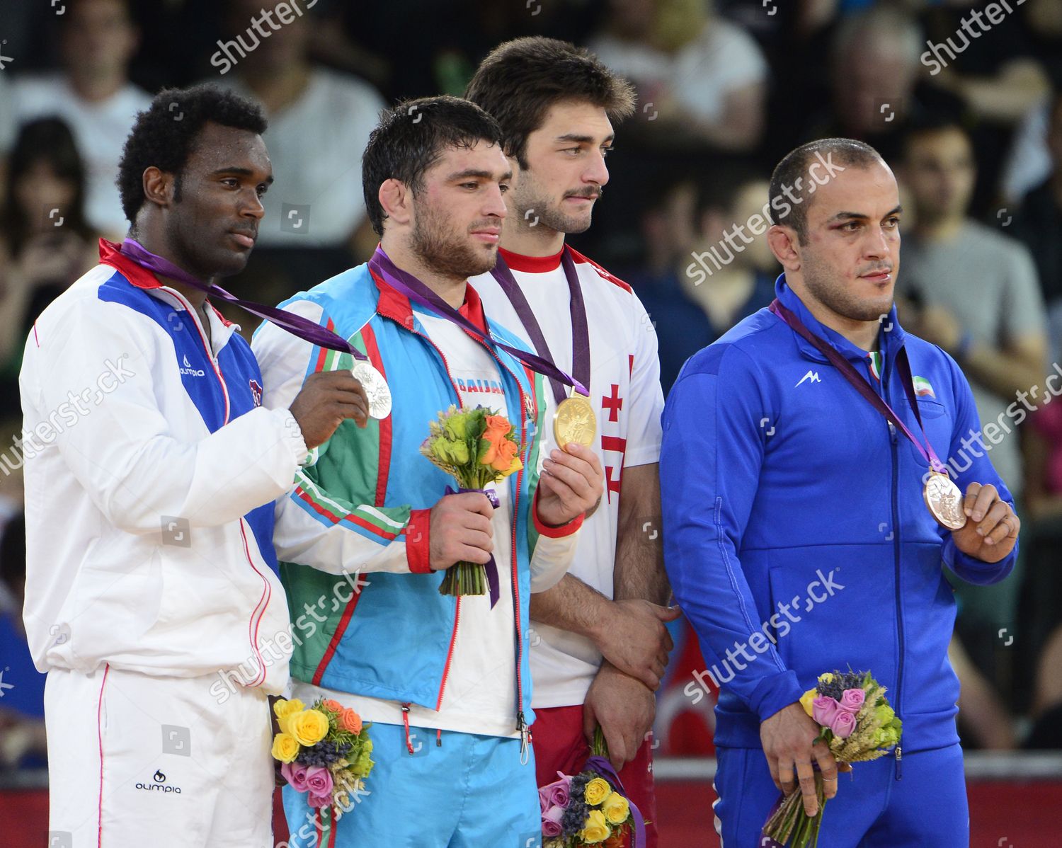 Medalists Mens 84kg Freestyle Wrestling Show Editorial Stock Photo ...