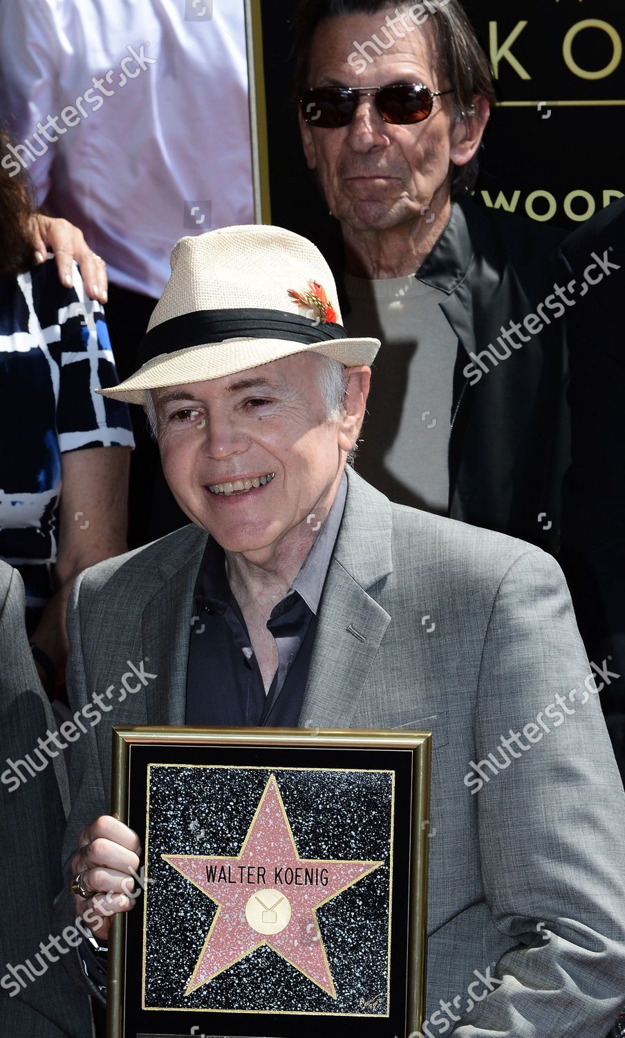 Actor Walter Koenig Holds Replica Plaque Editorial Stock Photo - Stock ...