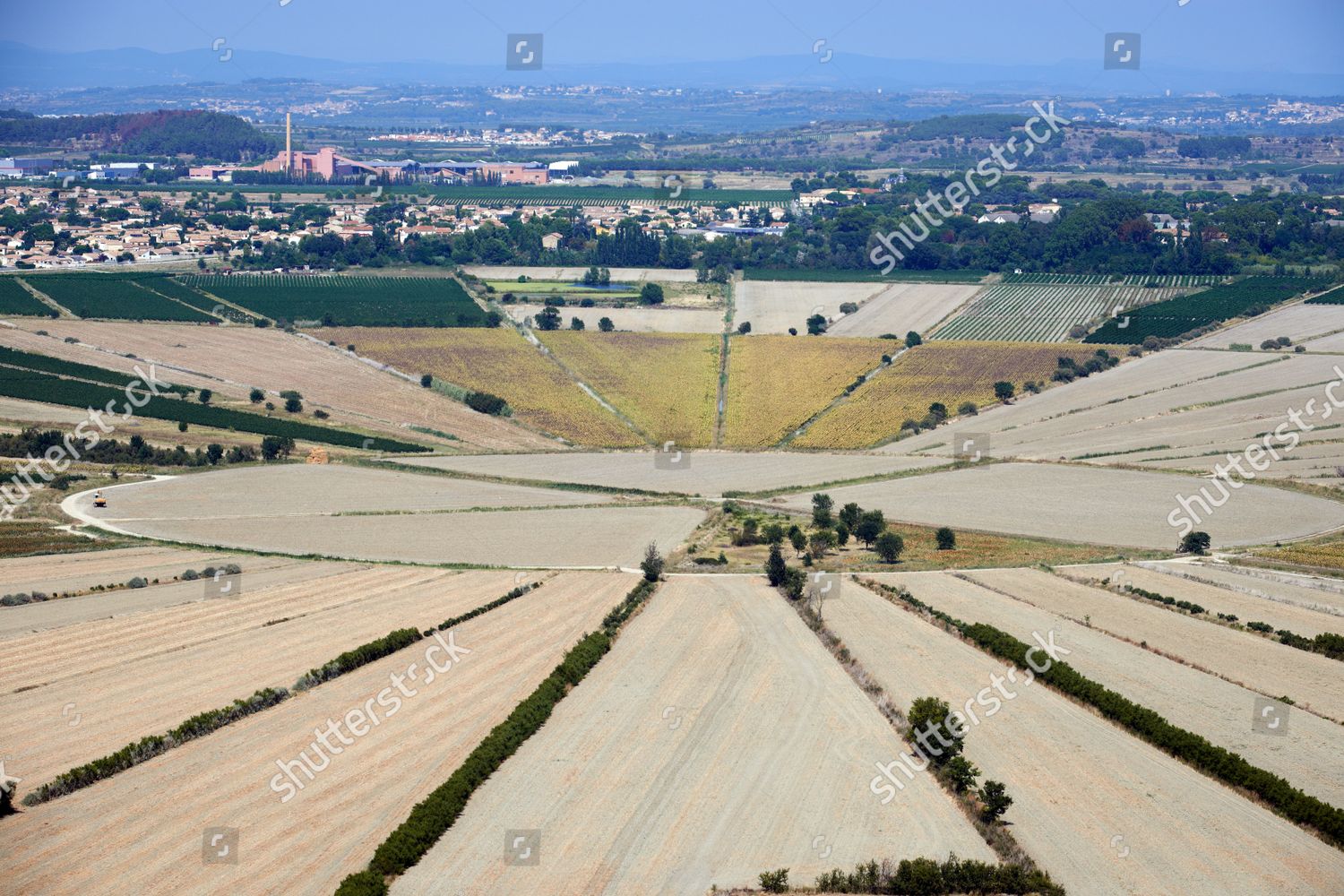 Etang De Montady Montadys Marsh Built Editorial Stock Photo - Stock ...