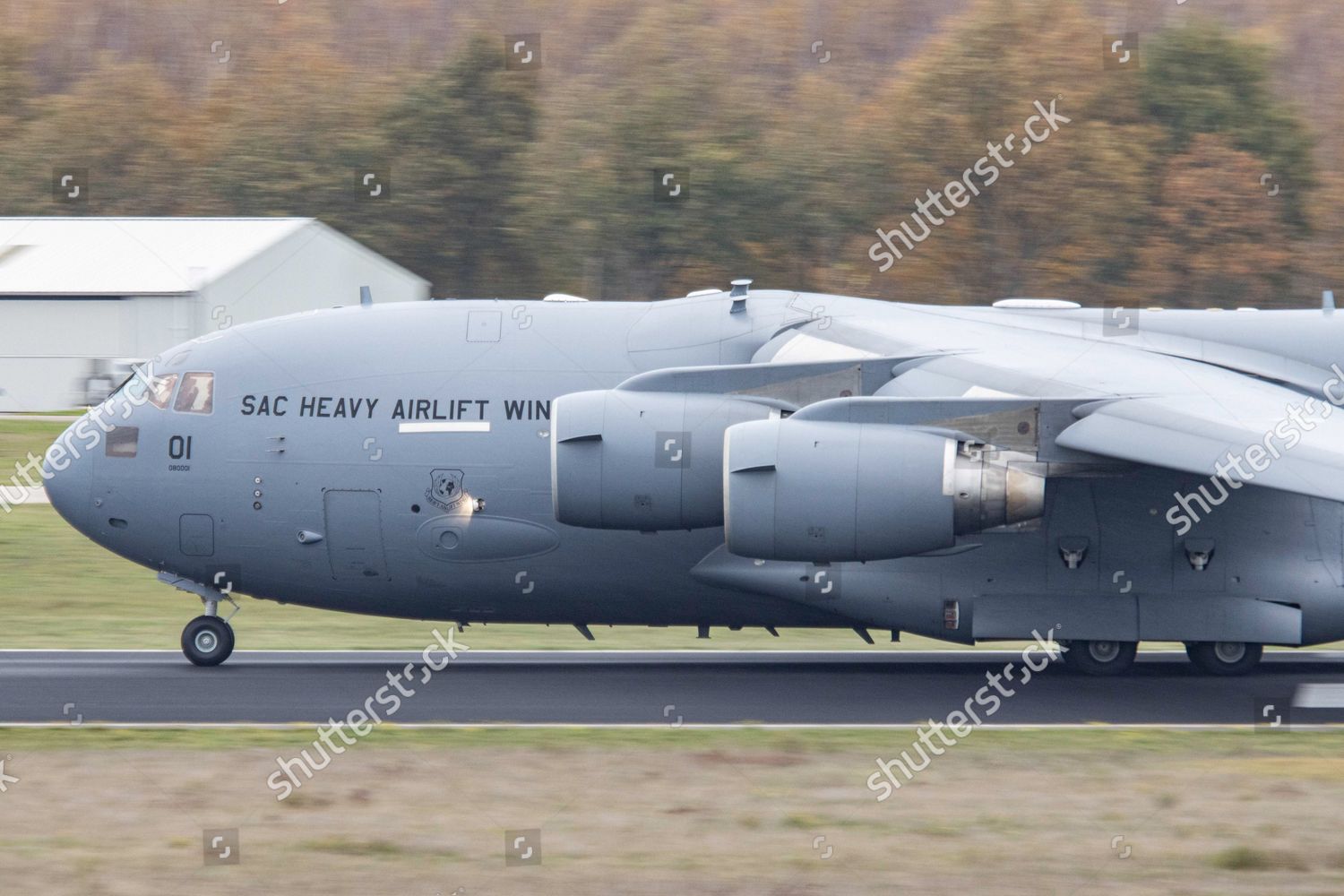 Sac Strategic Airlift Capability Boeing C17 Editorial Stock Photo ...