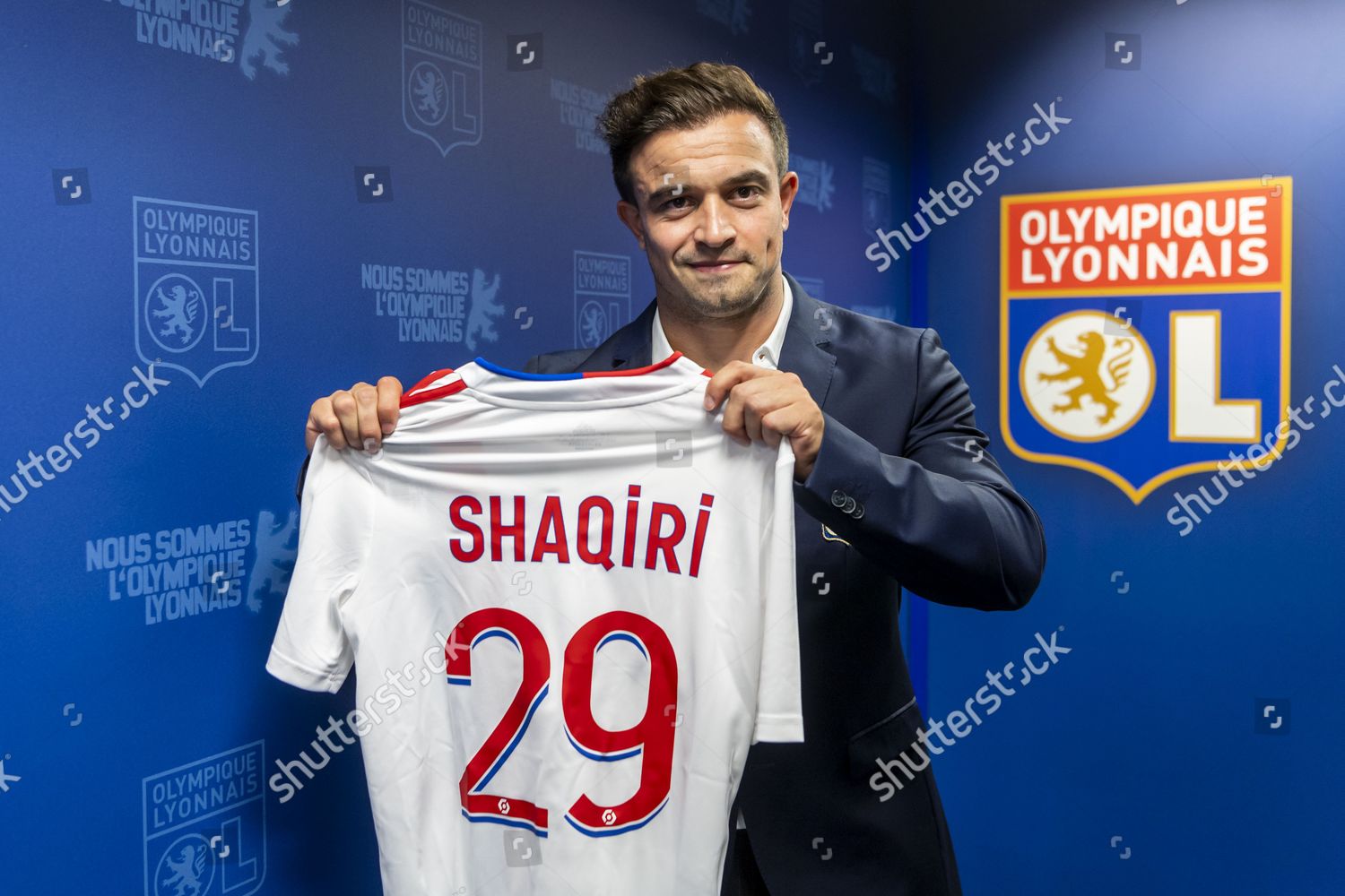 Swiss Soccer Player Xherdan Shaqiri Poses Editorial Stock Photo - Stock ...