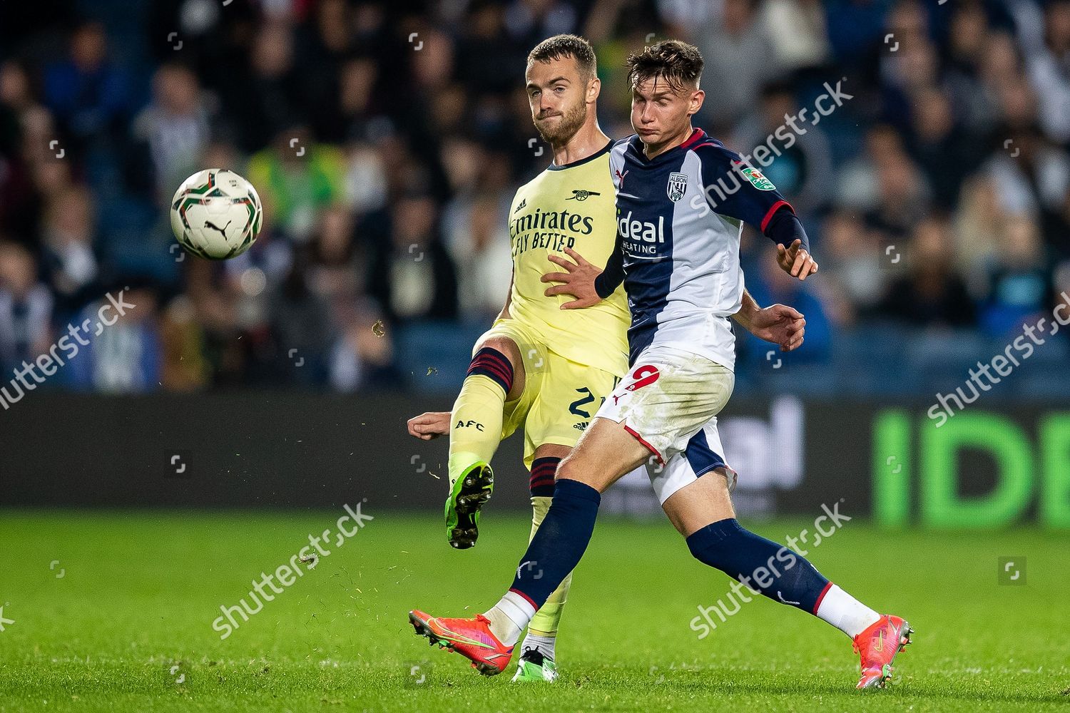Calum Chambers Arsenal Kicks Ball On Editorial Stock Photo - Stock ...
