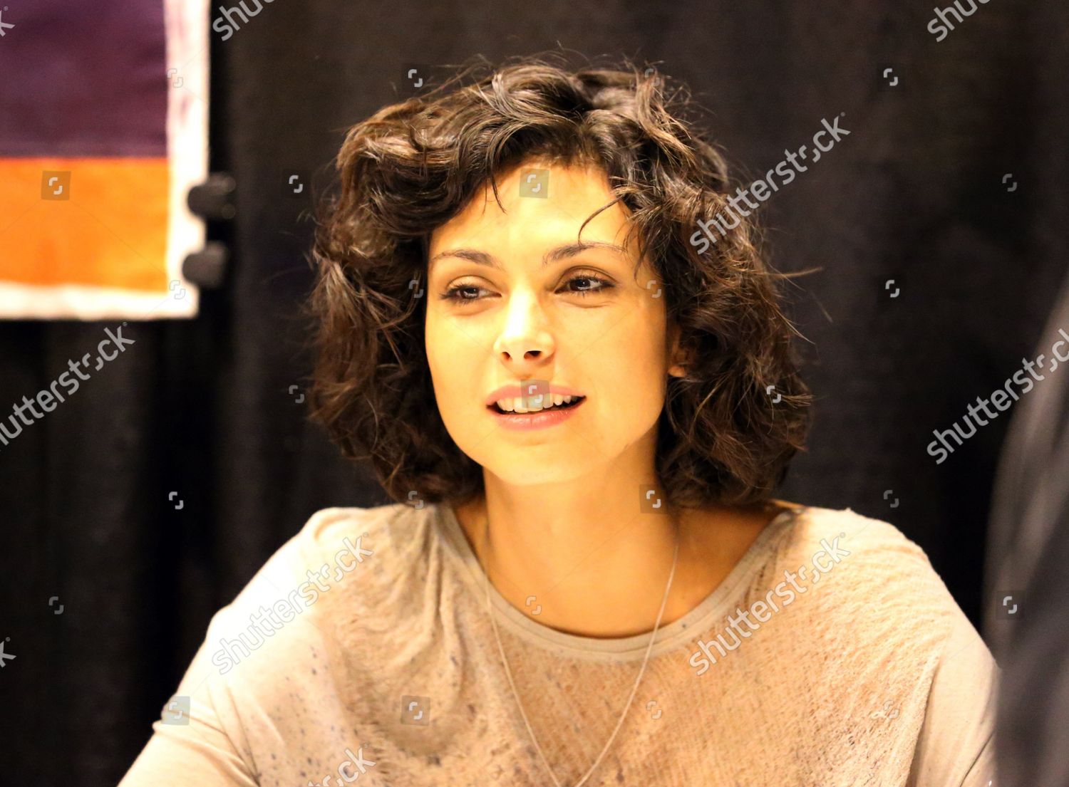 Actor Morena Baccarin Talks Fans During Editorial Stock Photo - Stock ...