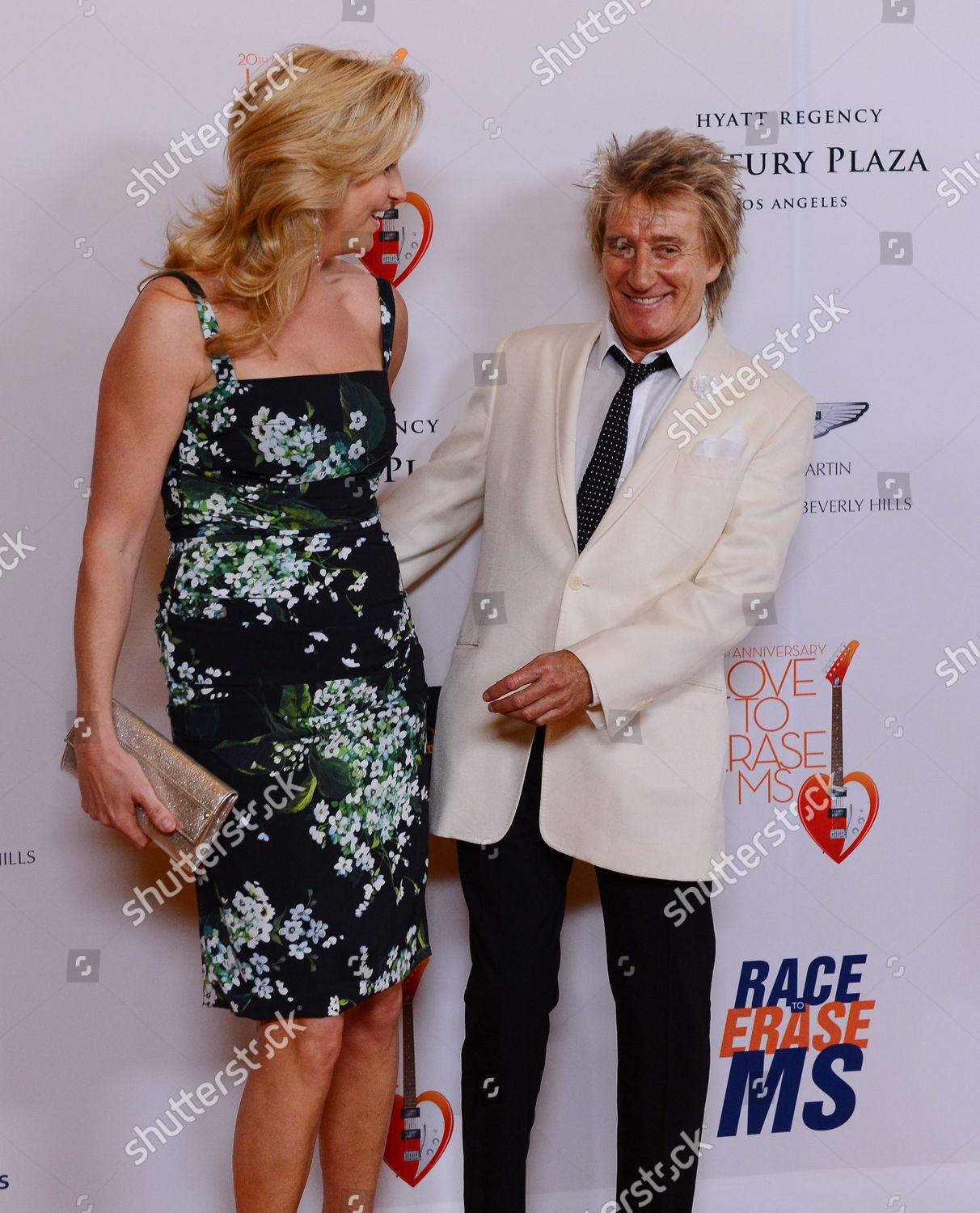 Singer Rod Stewart His Wife Penny Editorial Stock Photo - Stock Image ...