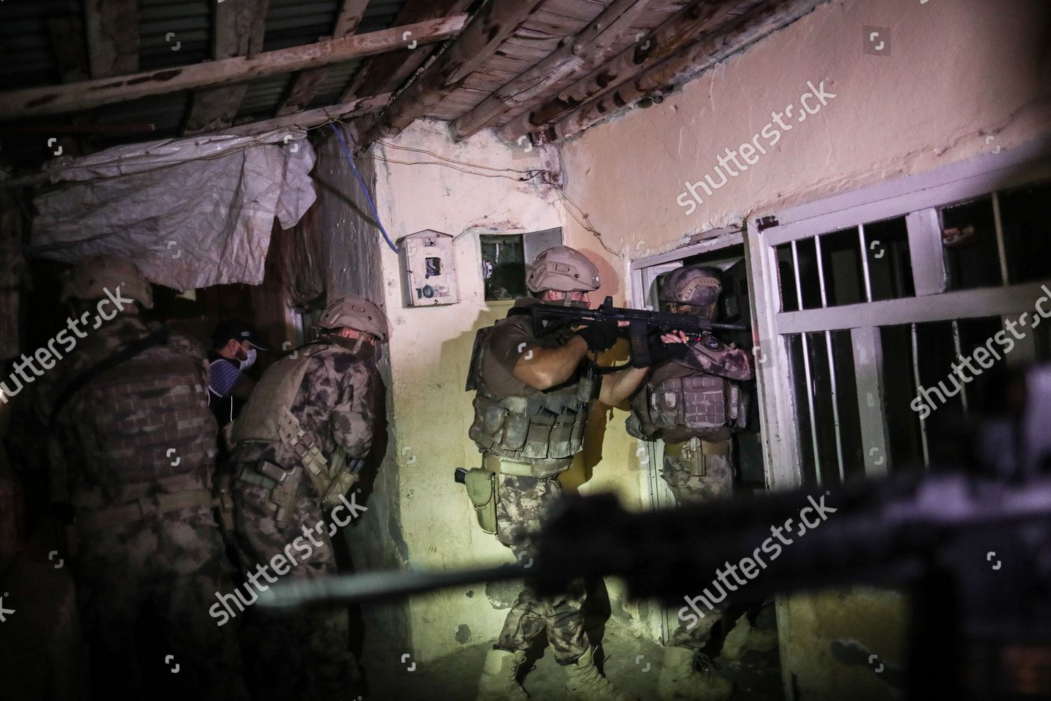 Turkish Swat Members Starting Operation Stop Editorial Stock Photo ...