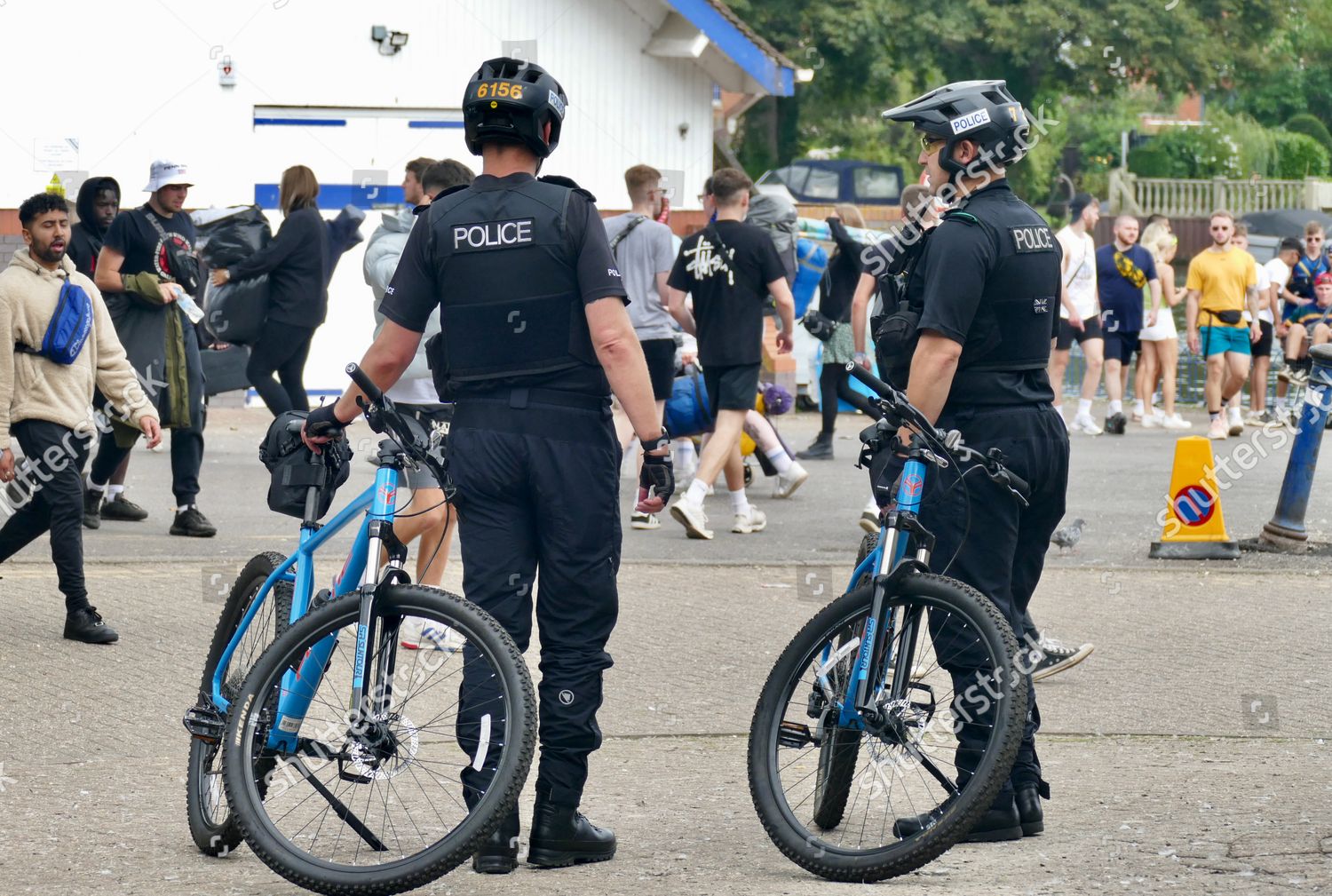 Police Patrol Thames Path On Bicycles Editorial Stock Photo - Stock ...