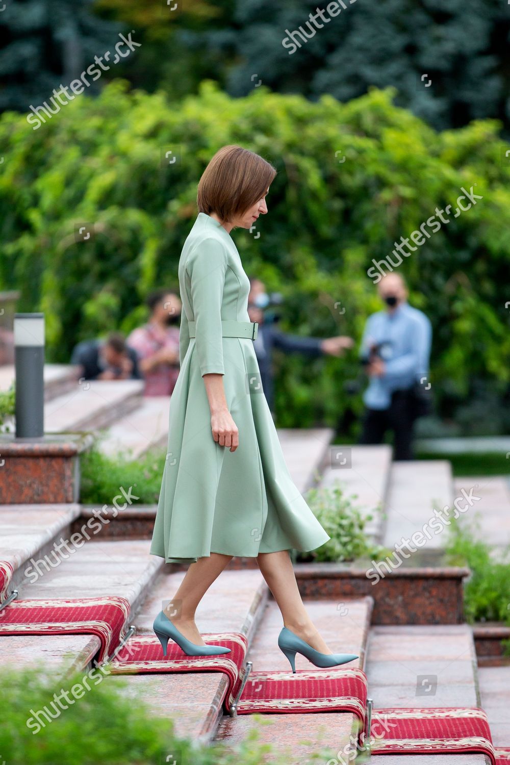 Moldovan President Maia Sandu Arrives Welcome Editorial Stock Photo ...