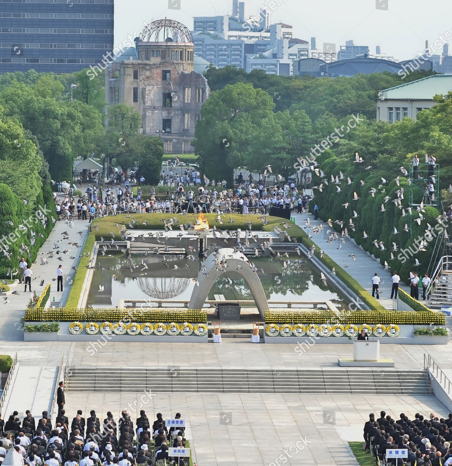 Released Doves Fly During 68th Memorial Editorial Stock Photo - Stock ...