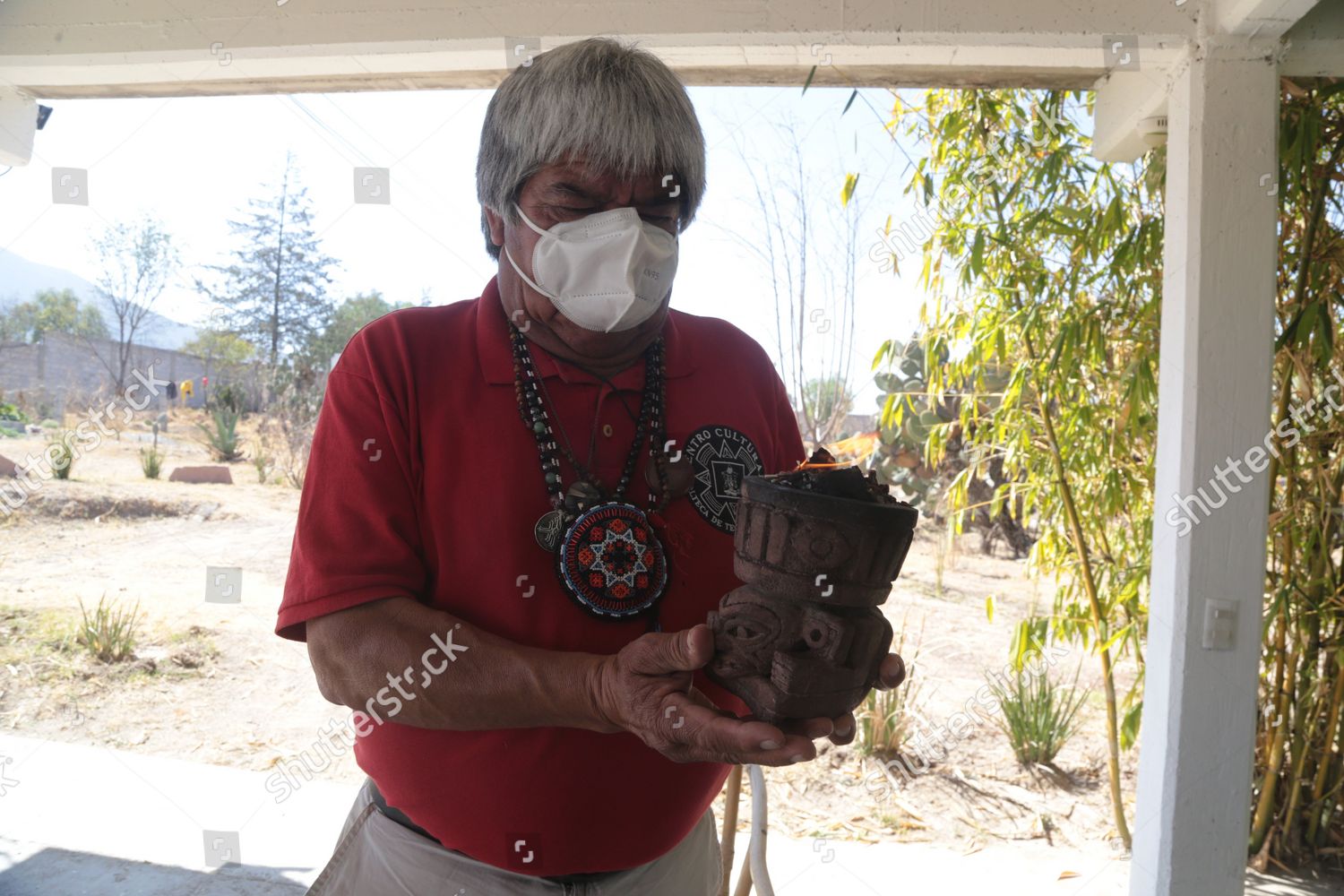 Man Performs Ritual Copal Vegetable Aromatic Editorial Stock Photo ...