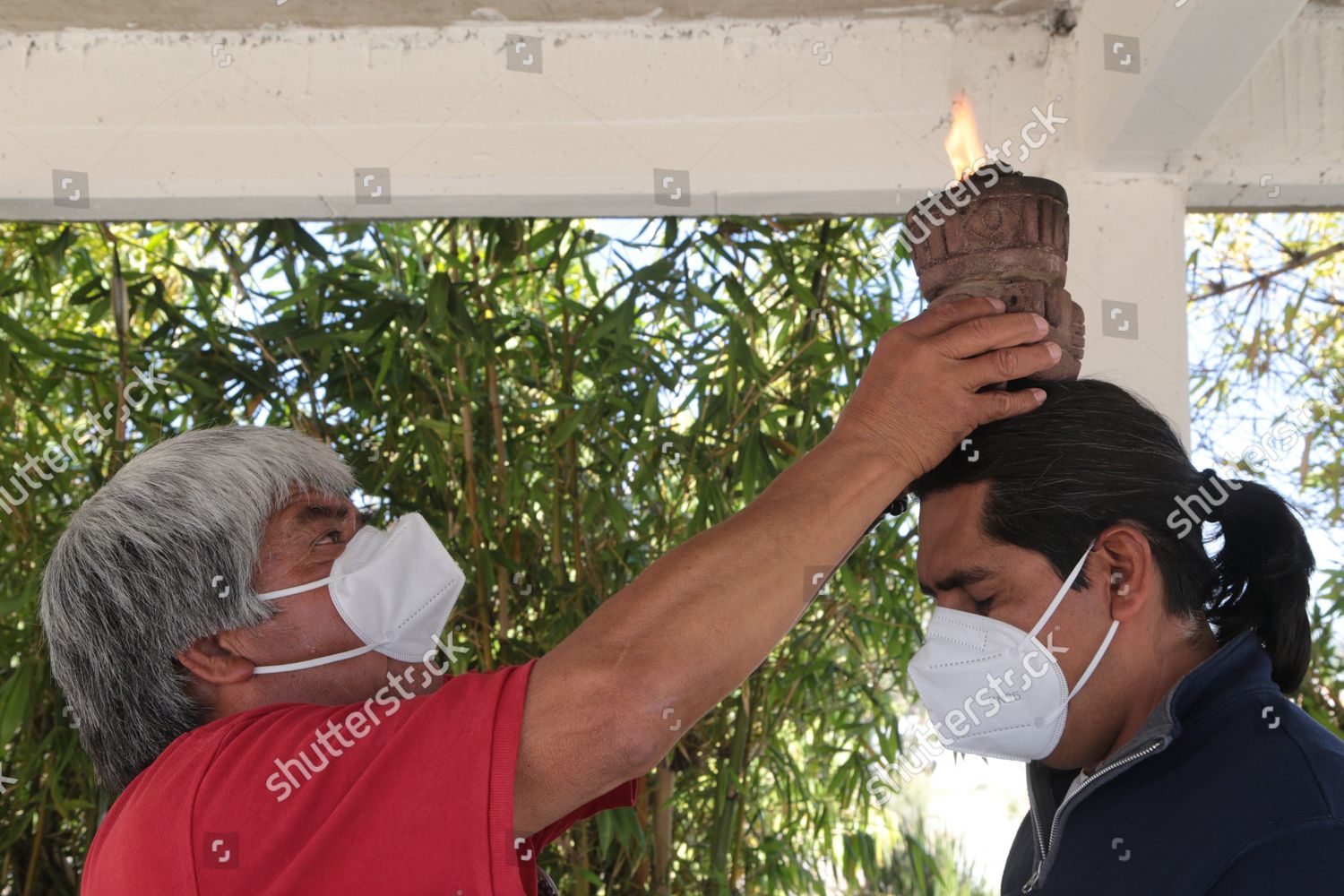 Man Performs Ritual Copal Vegetable Aromatic Editorial Stock Photo ...