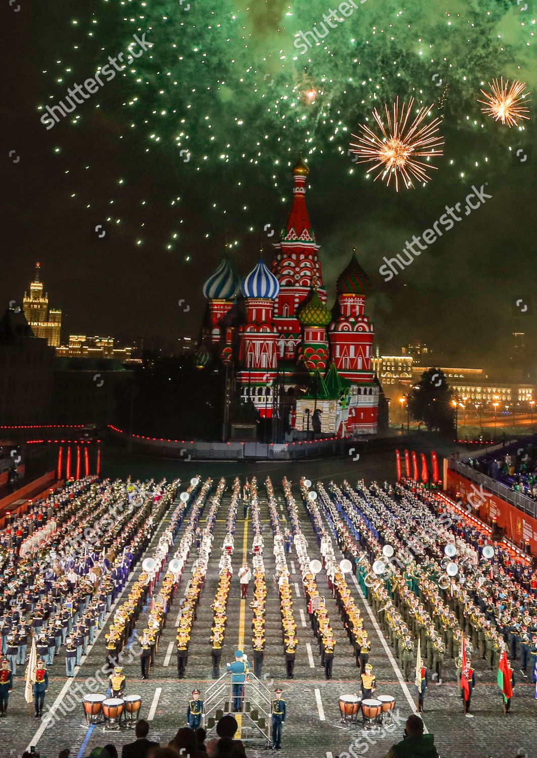 Participants March During Fireworks End Their Editorial Stock Photo ...