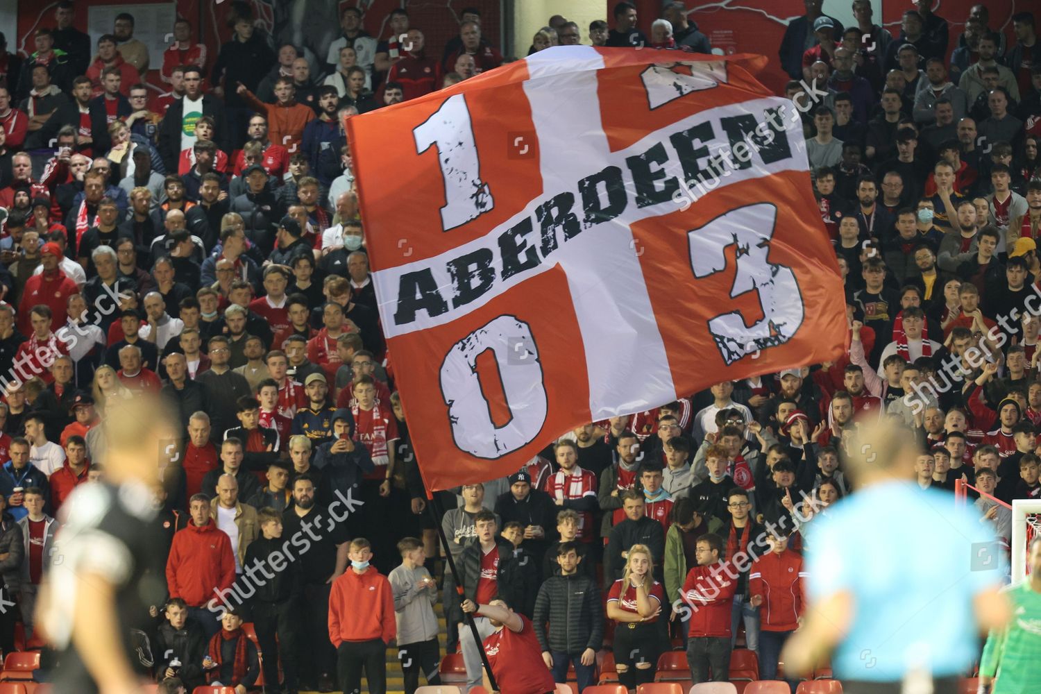 Aberdeen Fans Red Shed During Europa Editorial Stock Photo - Stock ...