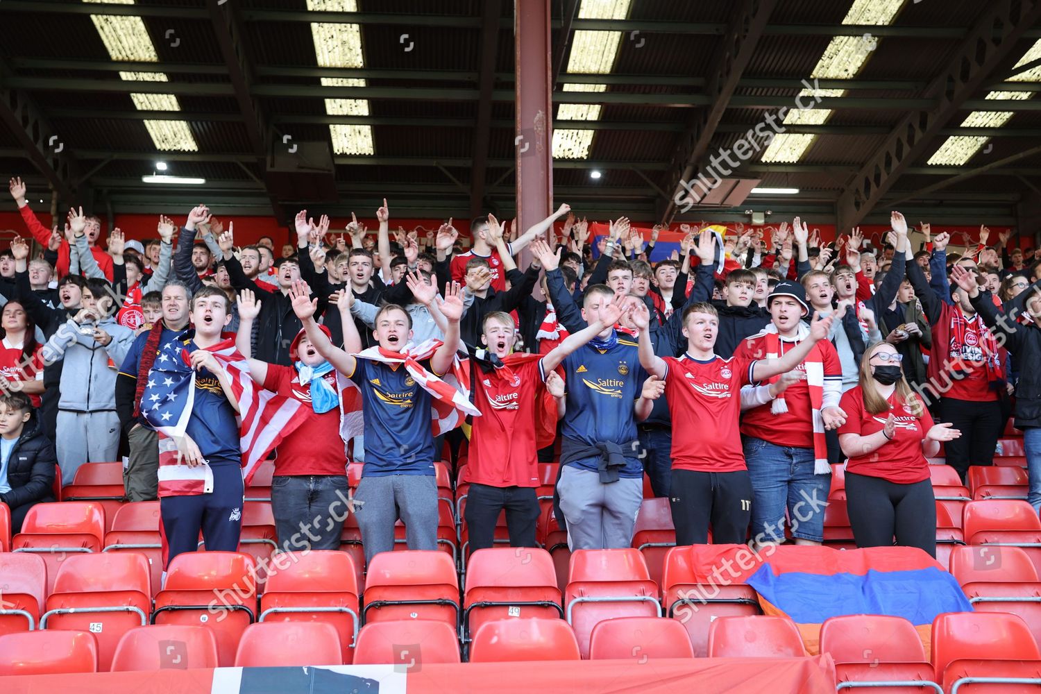 Aberdeen Fans Red Shed During Europa Editorial Stock Photo - Stock ...