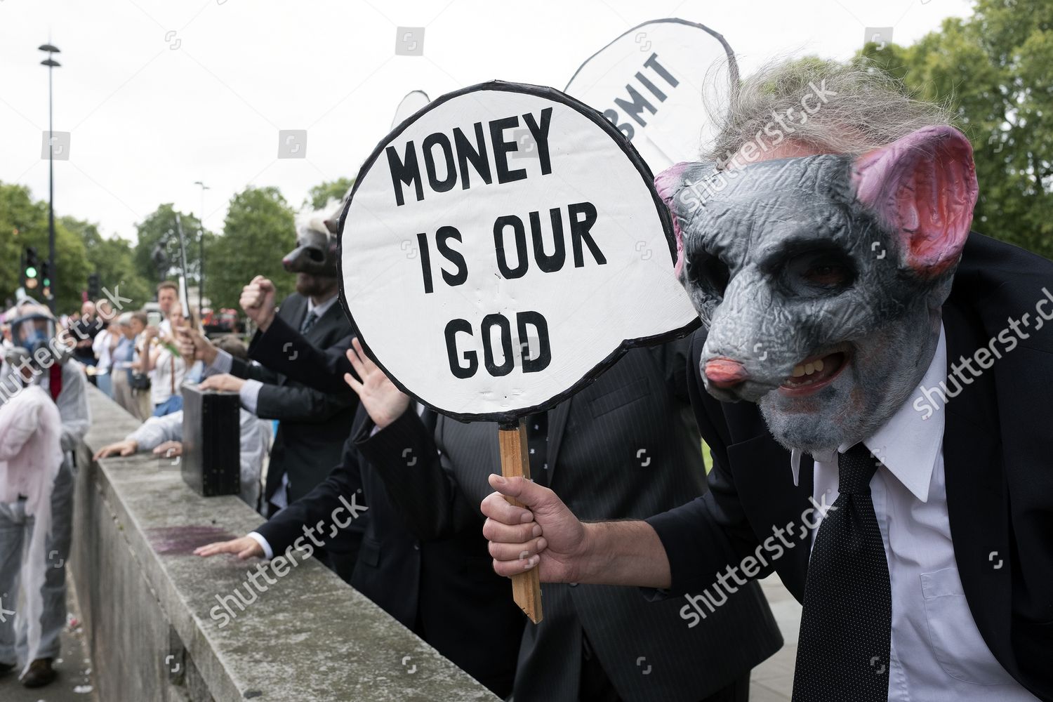 Man Wearing Rat Mask Pictured Holding Editorial Stock Photo - Stock ...