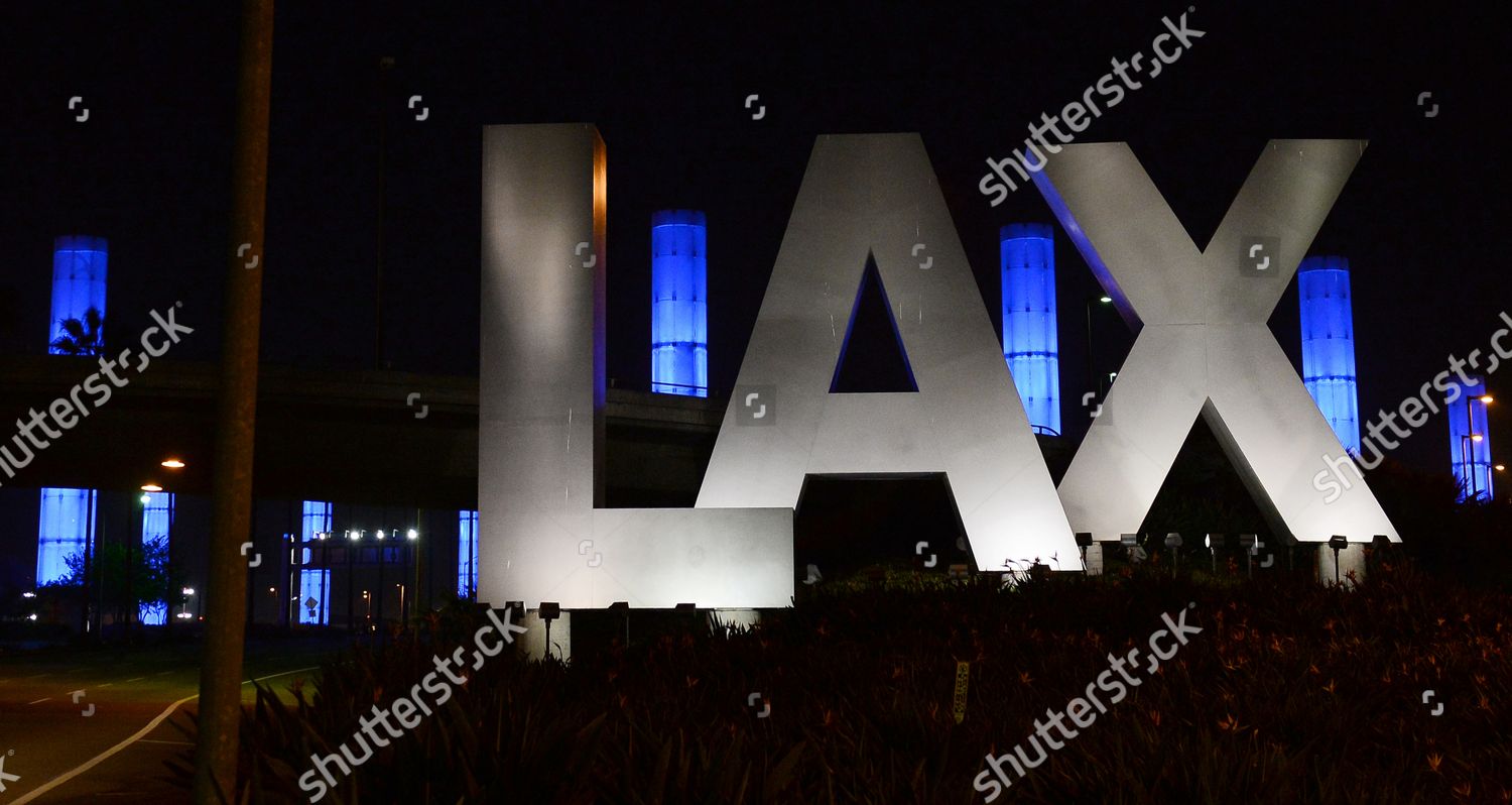 Landmark Oscillatingcolor 100 Foothigh Glass Pylons Editorial Stock ...