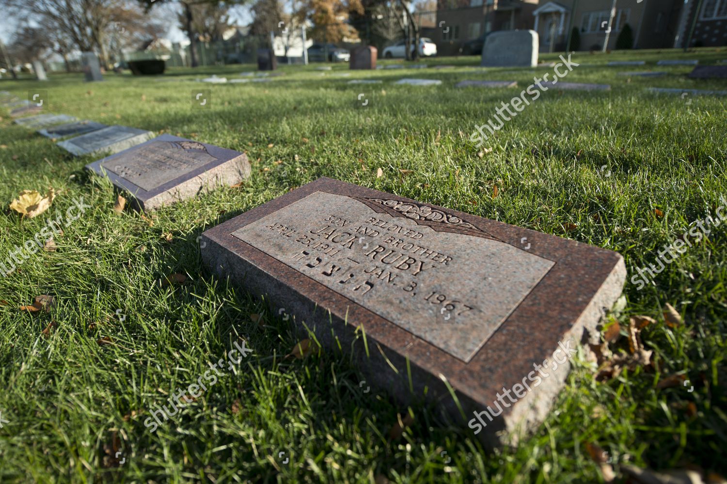 Jack Rubys Gravestone Rests Westlawn Cemetery Editorial Stock Photo ...