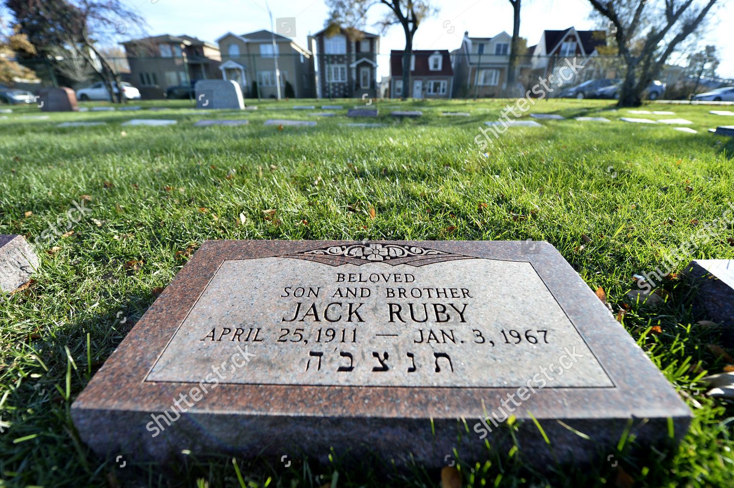 Jack Rubys Gravestone Rests Westlawn Cemetery Editorial Stock Photo ...