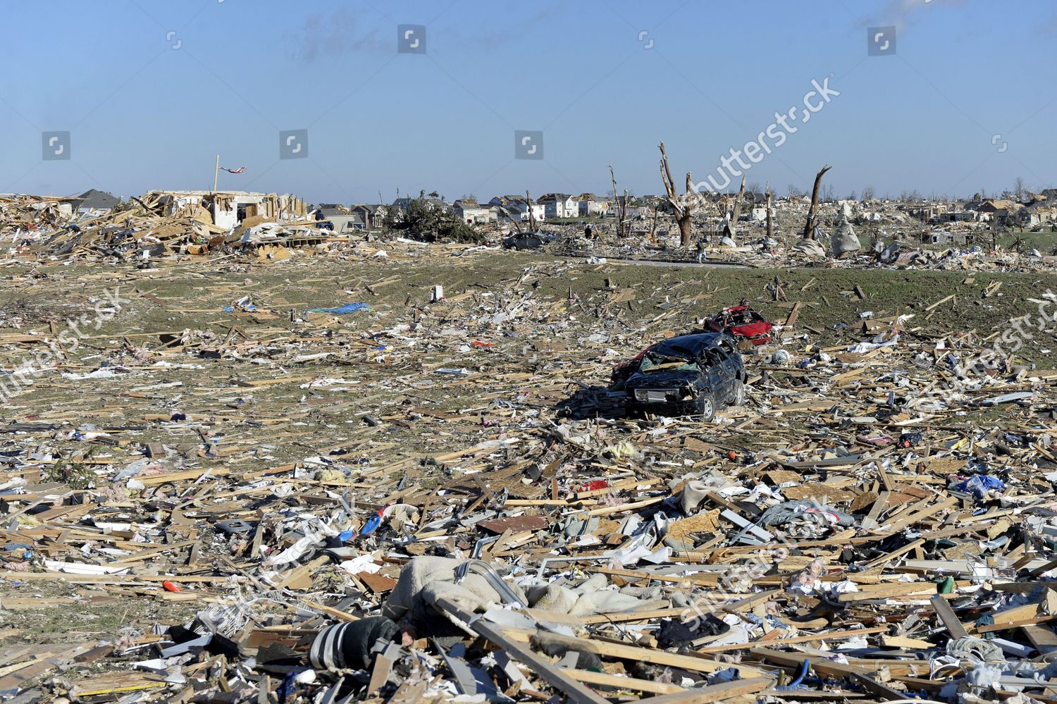 Open Field Filled Debris Following Tornado Editorial Stock Photo ...
