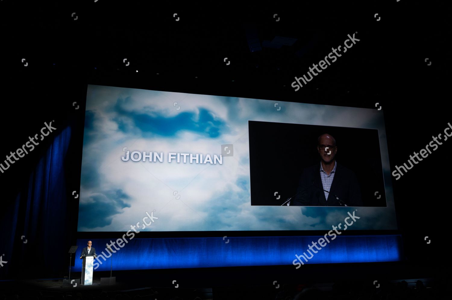 John Fithian Speaks Lionsgate Exclusive Presentation Editorial Stock ...