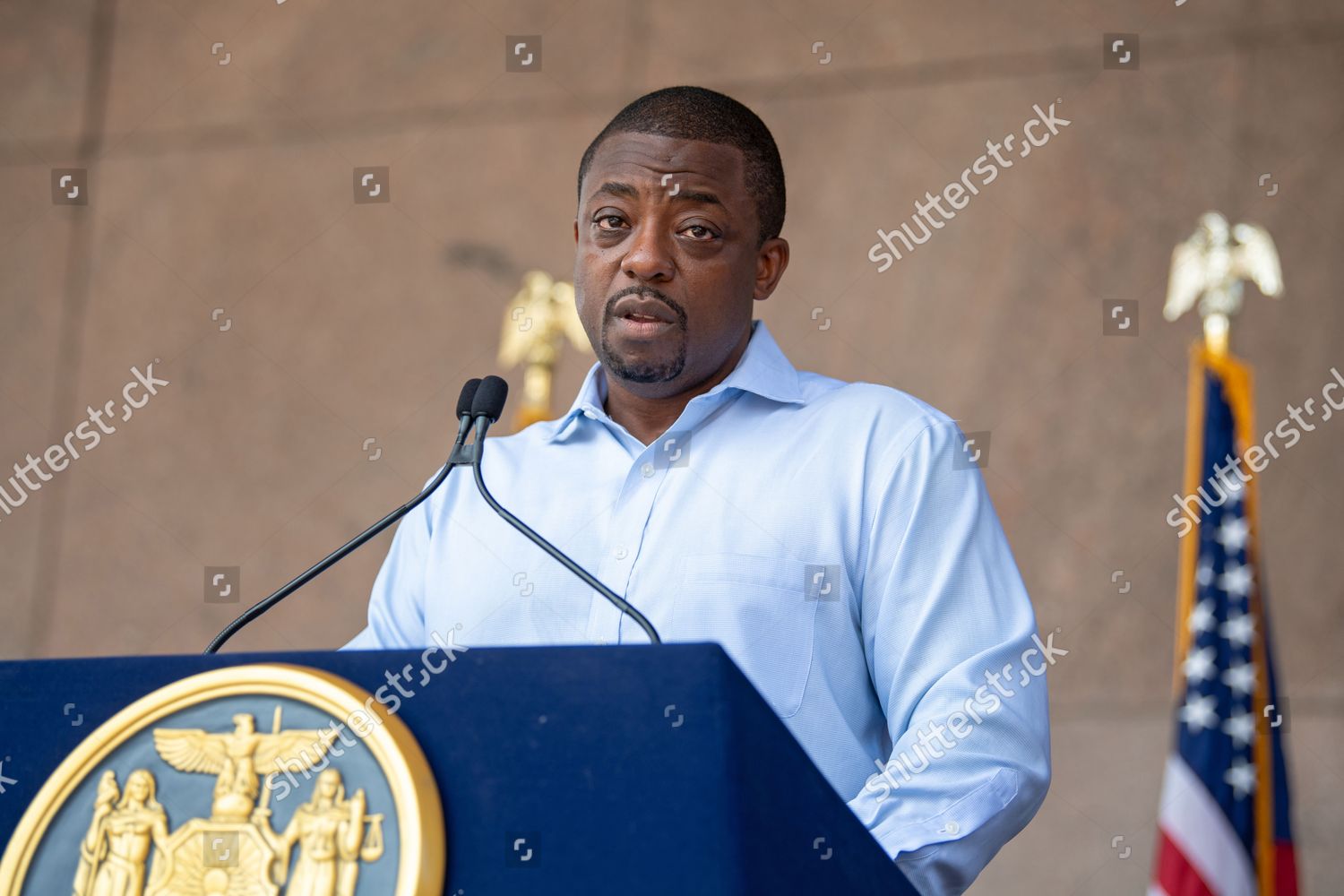 State Senator Brian Benjamin Speaks Press Editorial Stock Photo - Stock ...