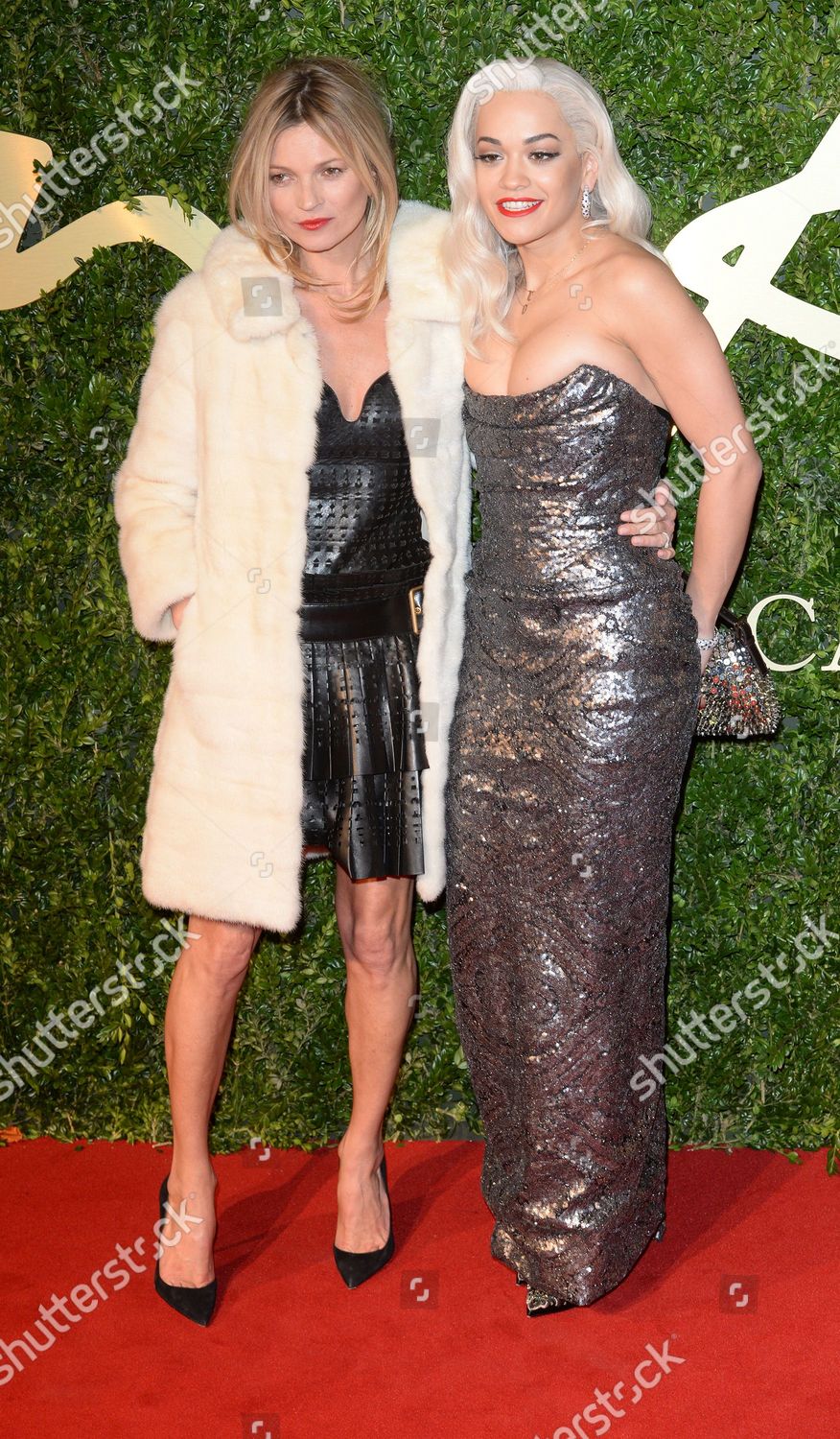 British Model Kate Moss Singer Rita Editorial Stock Photo - Stock Image ...